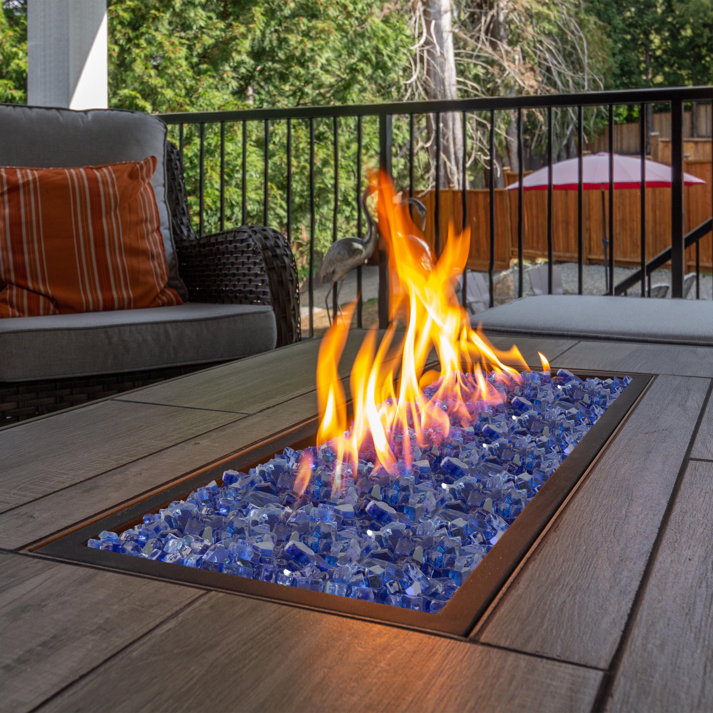 Snapklik.com : 10lbs Fire Pit Glass - 1/2in Reflective Crushed Glass ...