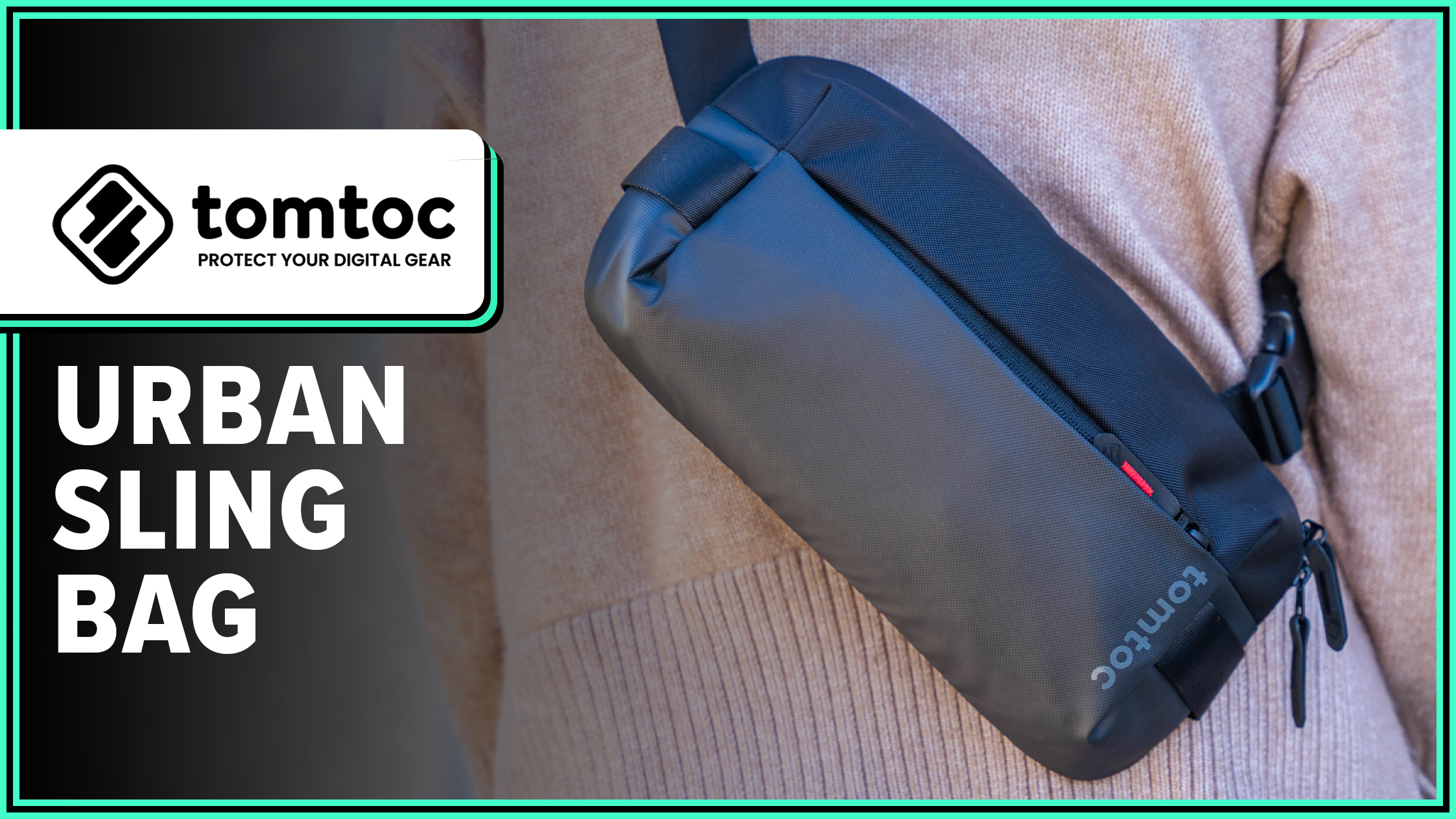 Watch tomtoc Urban Sling Bag Review on Amazon Live