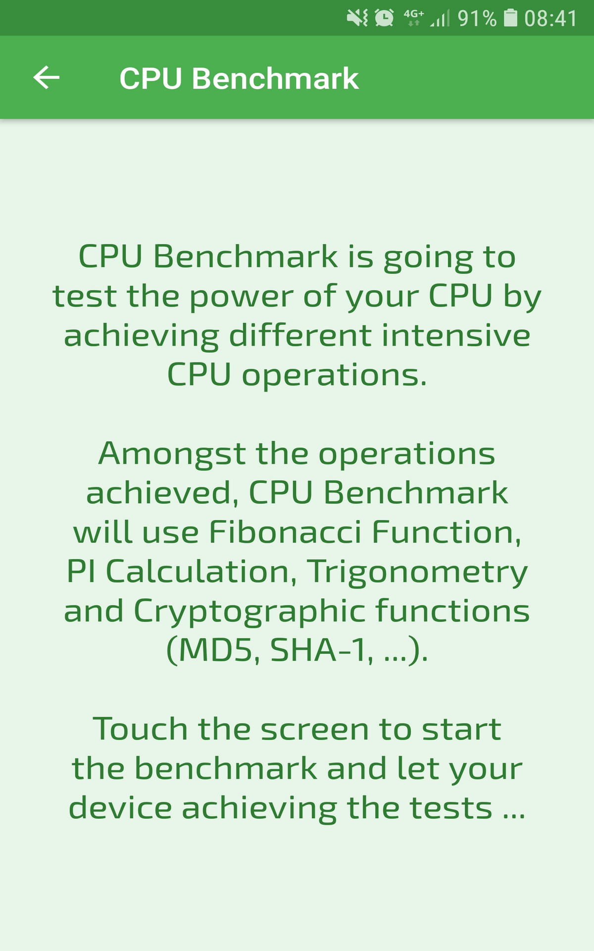 CPU Benchmark - App on Amazon Appstore