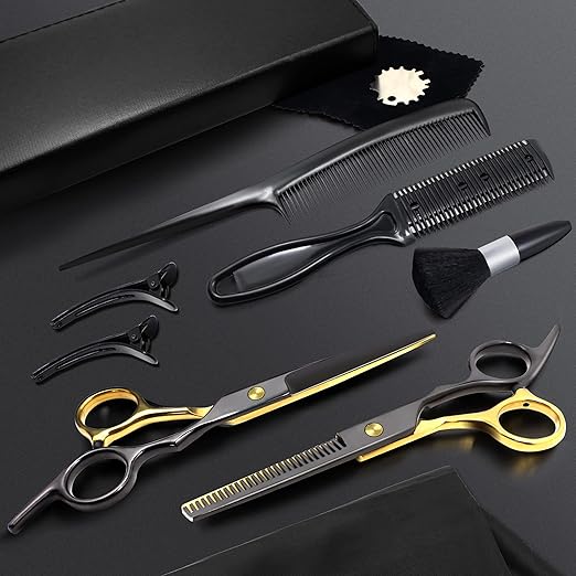 Amazon.com : Hair Cutting Scissors, 10 in 1 Professional Hair Shears ...