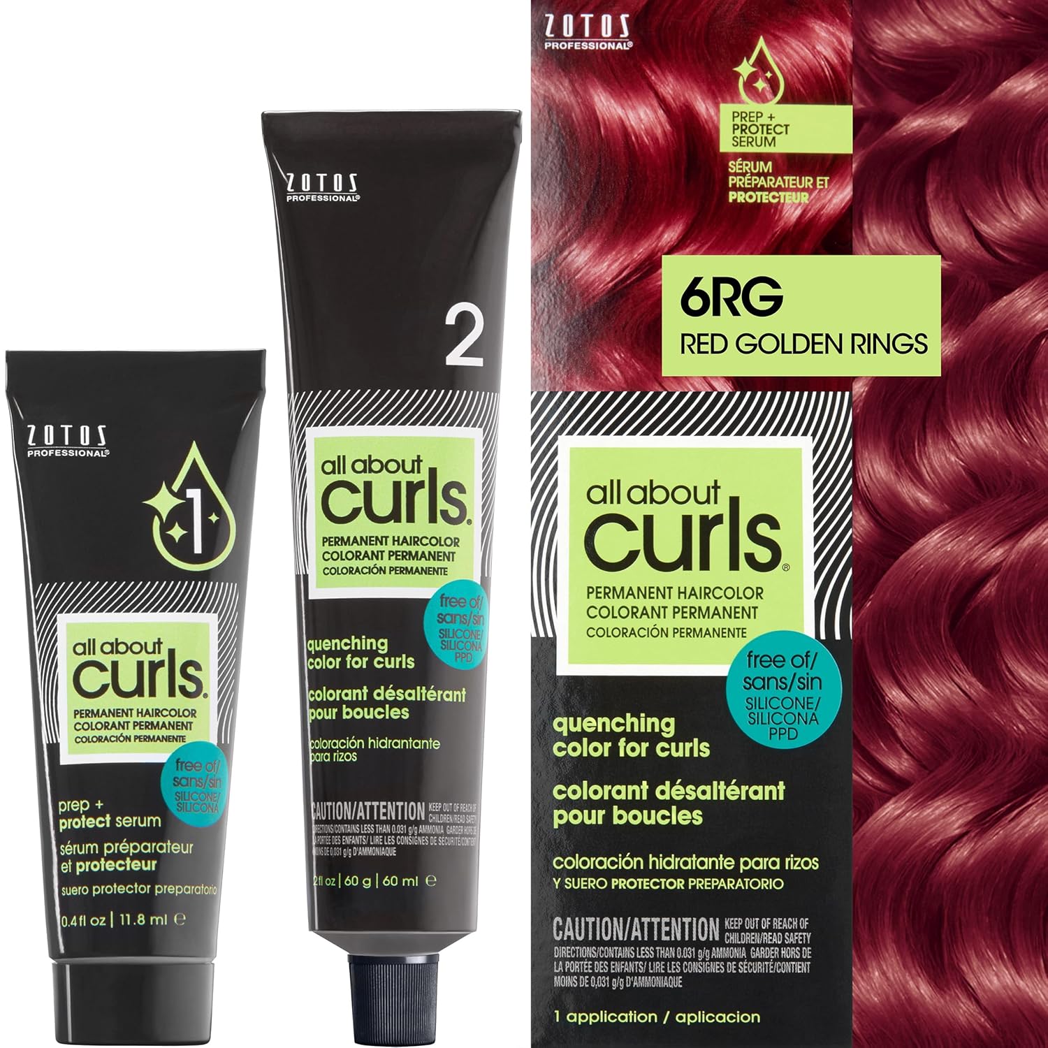Amazon.com: All About Curls 6RG Red Golden Wings Permanent Hair Color ...