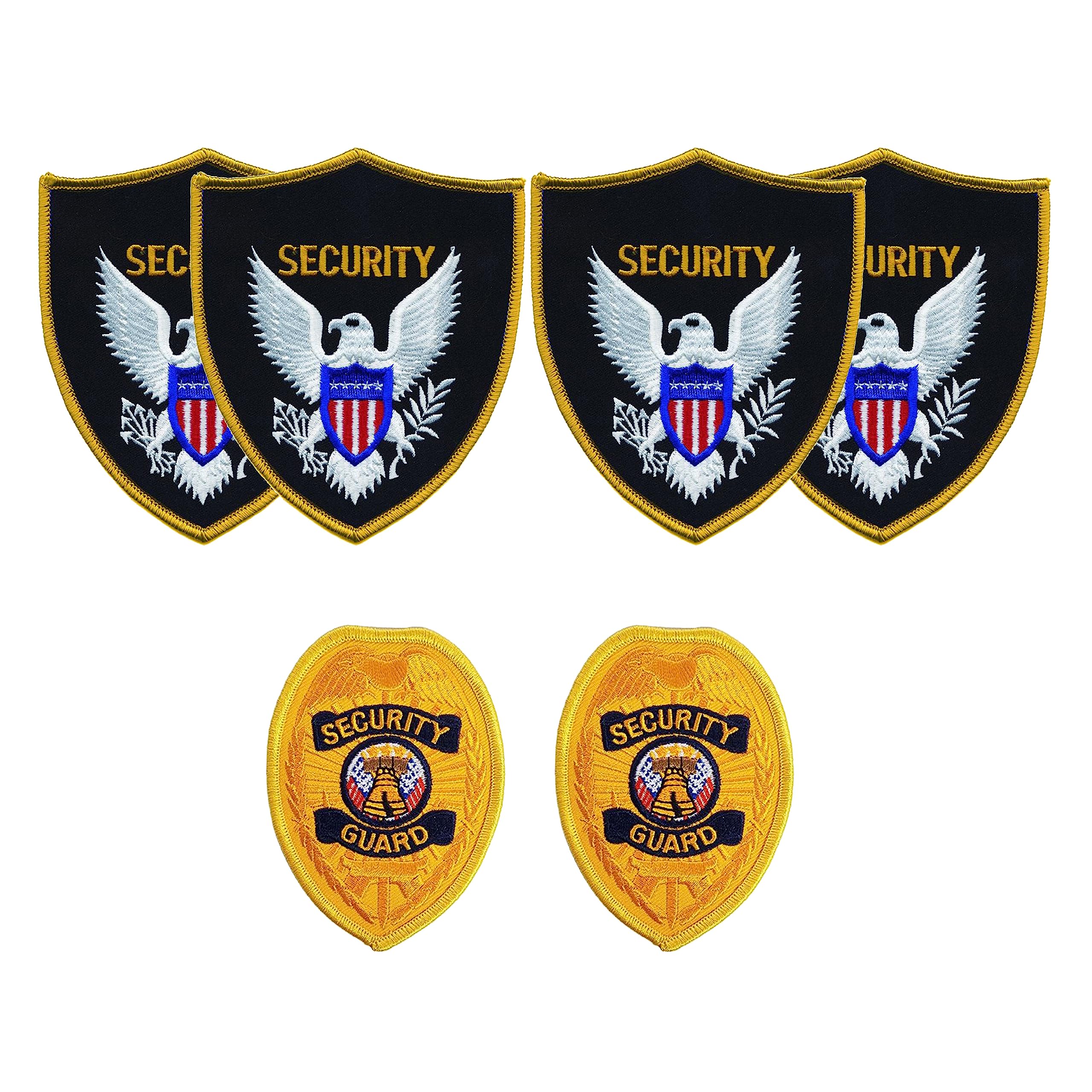 Amazon.com: RYNO GEAR Embroidered Patch Emblems Set - (Security Guard ...