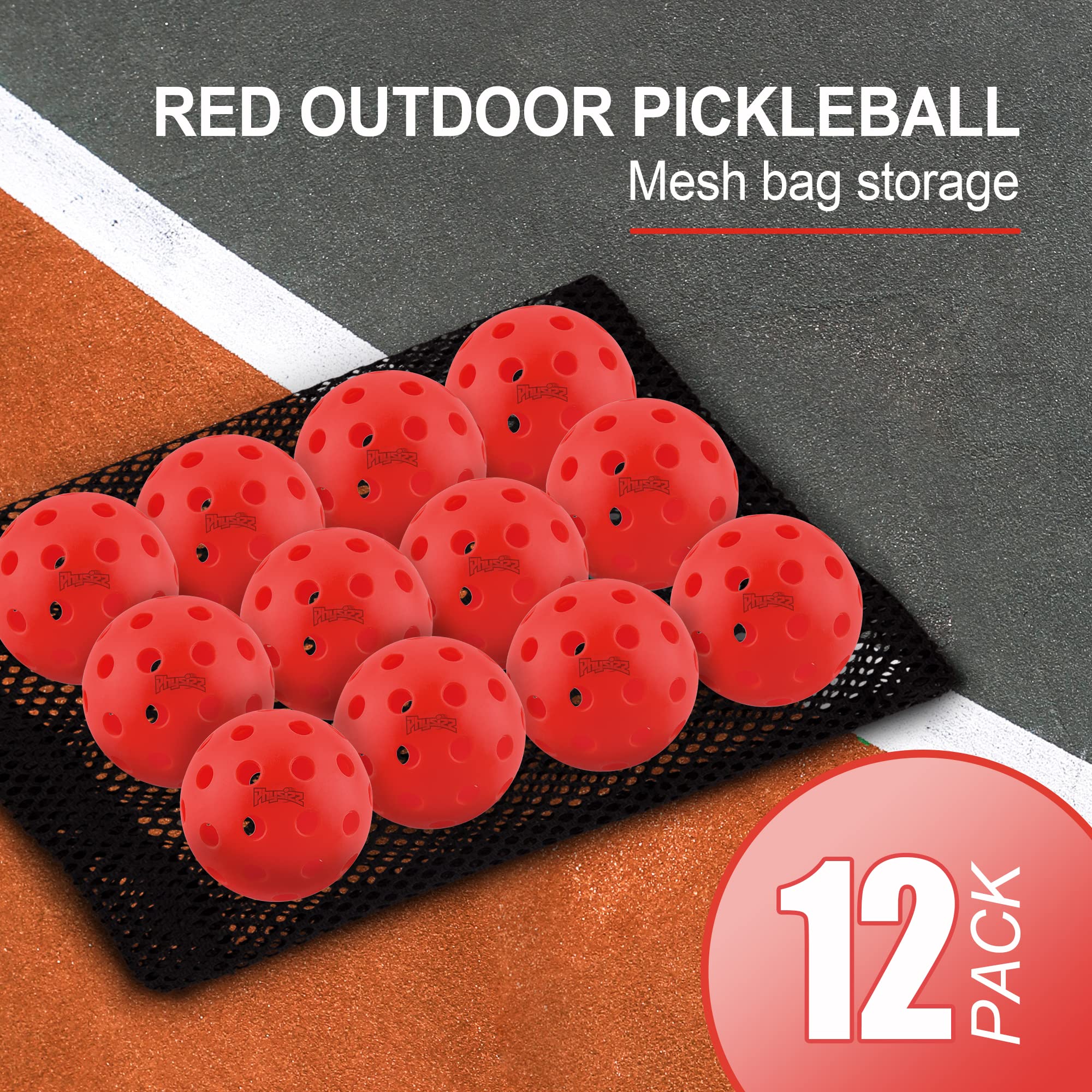 Snapklik.com : PHYSIZZ Pickleballs Pickleball Balls Outdoor Or Indoor ...