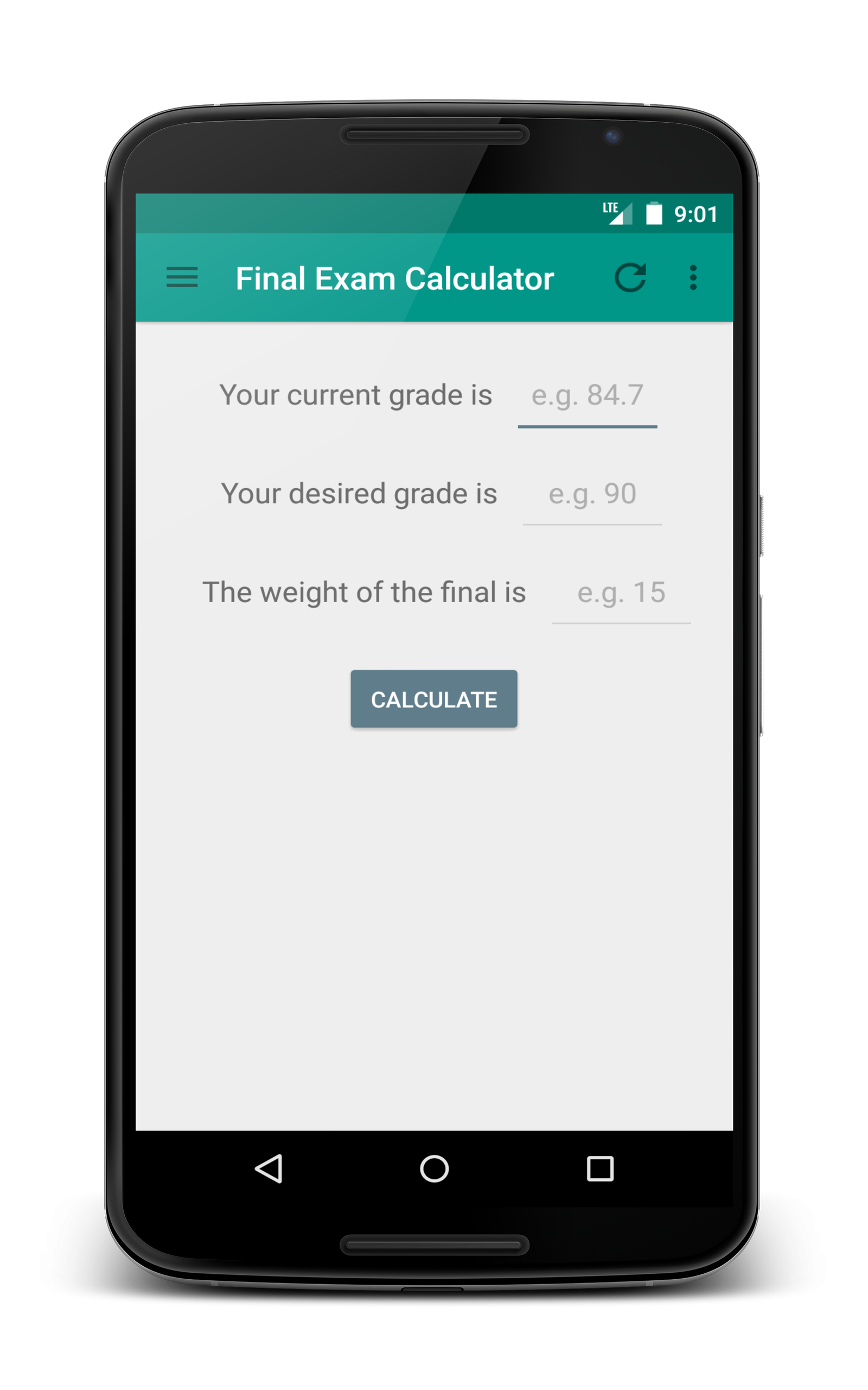 Grade Calculator - App on Amazon Appstore