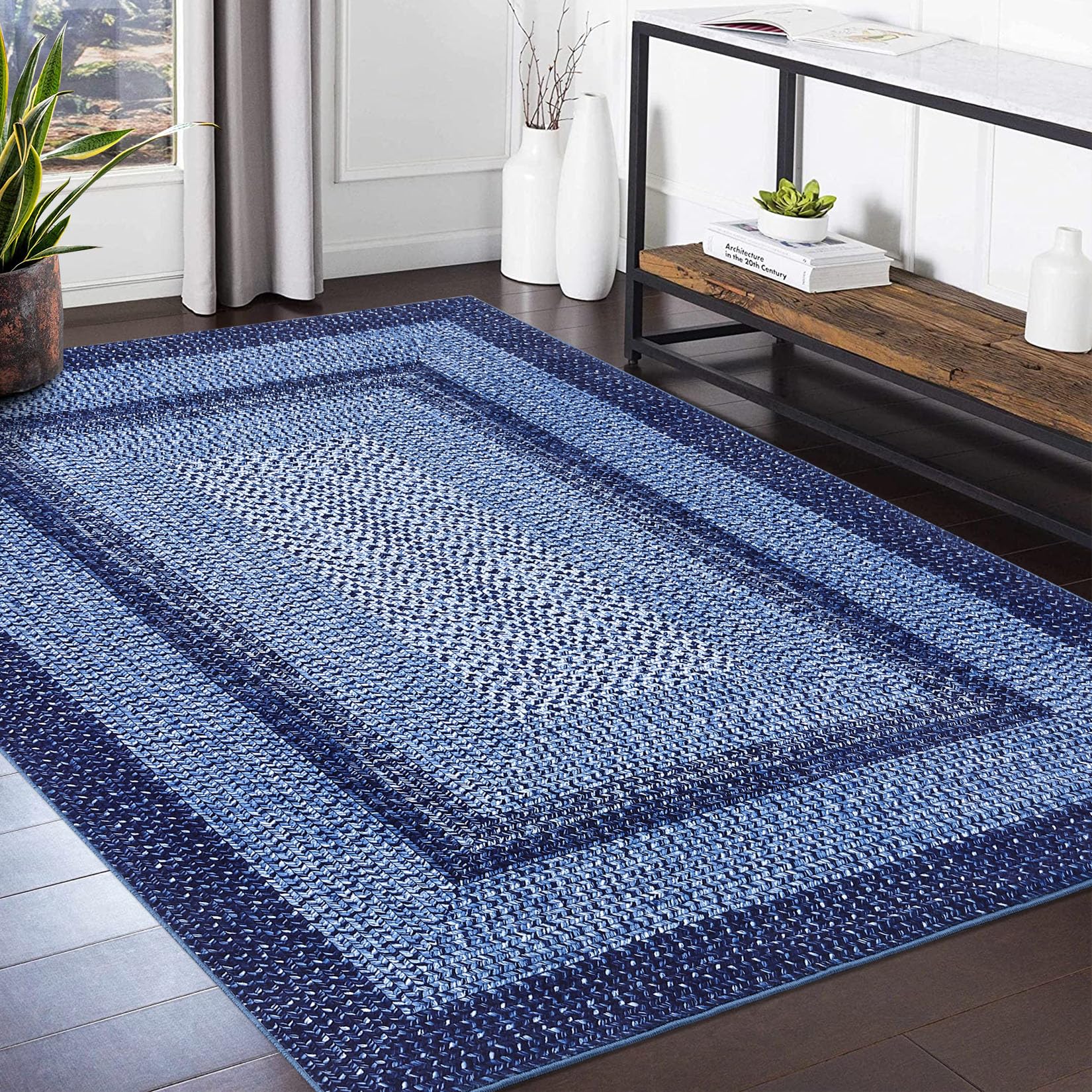 Amazon.com: LUXLOOM Washable Area Rugs 9x12 Living Room Modern Rugs for ...