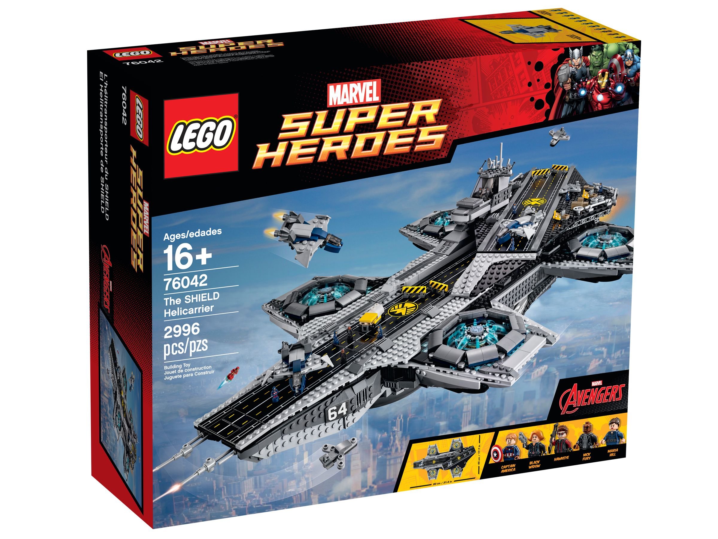 Lego Marvel Super Heroes 76042 The Shield Helicarrier : Amazon.co.uk ...