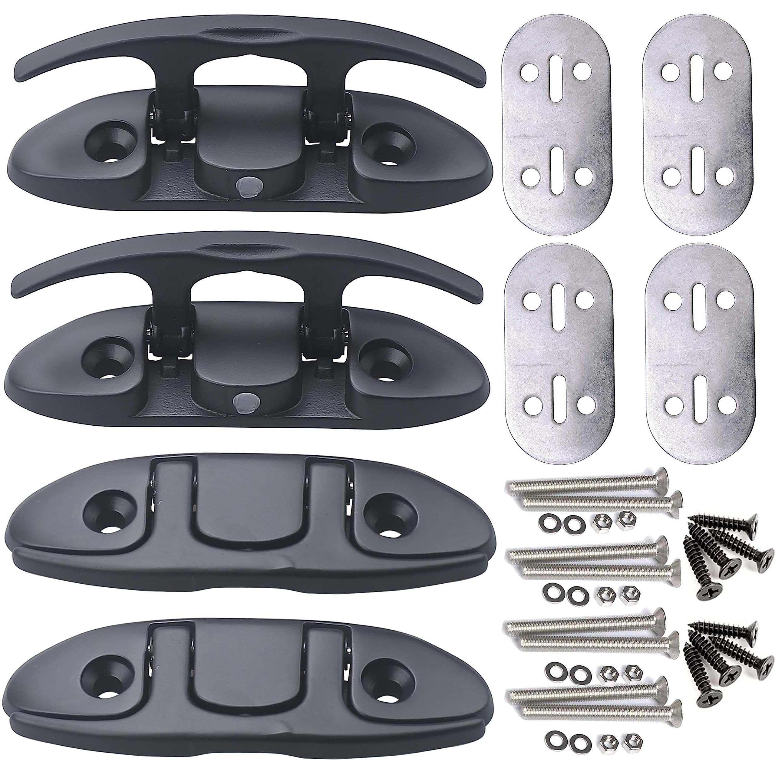 Snapklik.com : MX Boat Folding Cleats 4-1/2 Inch Flip Up Dock Cleats ...
