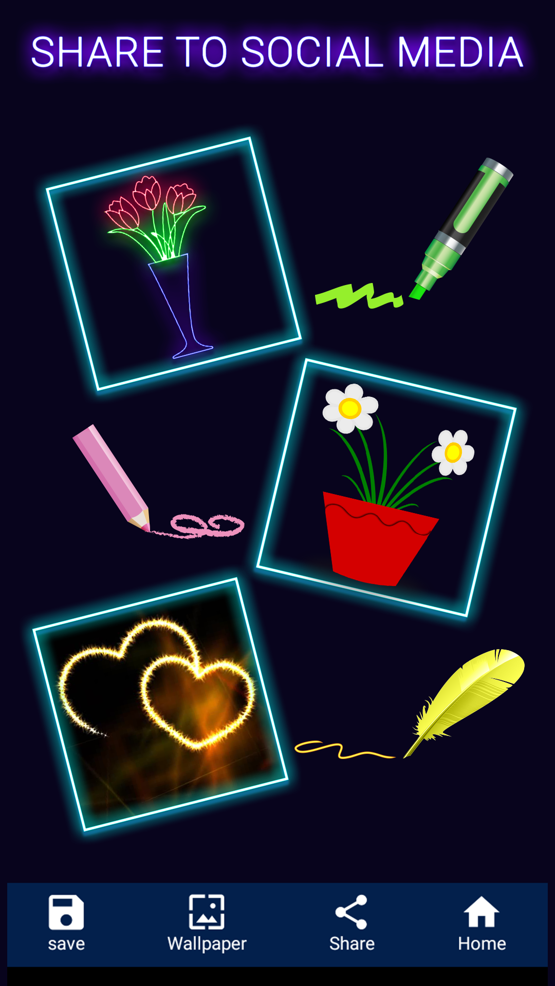 Draw Glow Flowers - App on Amazon Appstore
