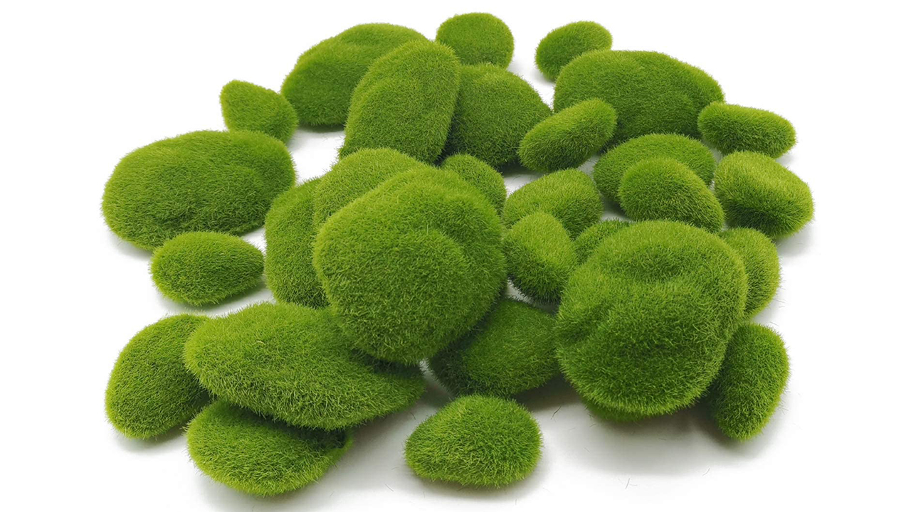 Watch TIHOOD 30 PCS 3 Size Artificial Moss Rocks Decorative, Green Moss ...