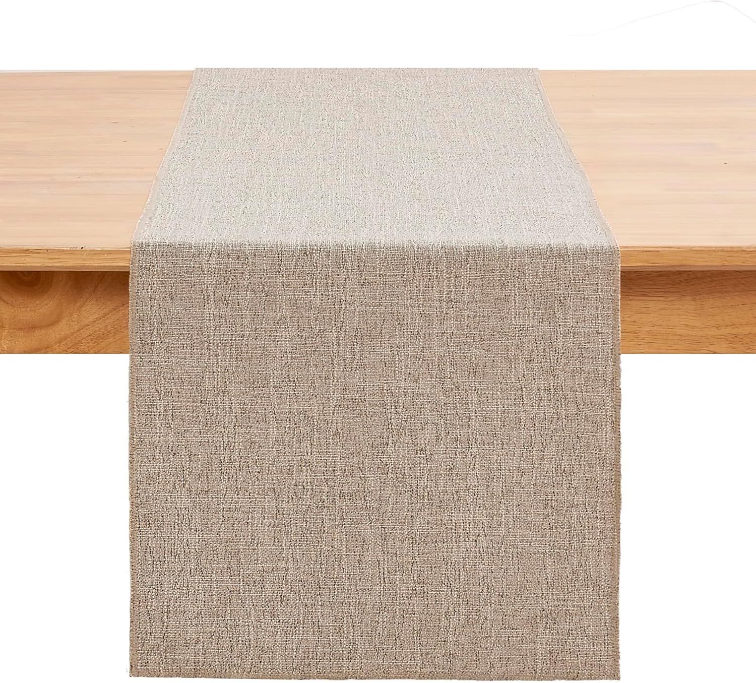 Amazon.com: Raedan Burlap Style Table Runners 72 inches Long, Natural ...