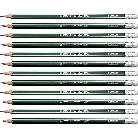 Graphite Pencil - STABILO Othello - Pack of 12 - H : Amazon.co.uk ...