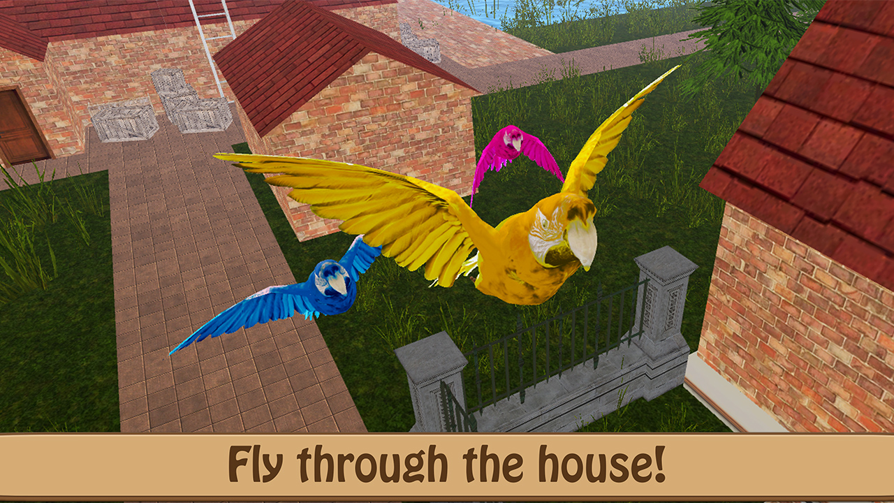 Exotic Home Flying Pet Parrot Life Simulator - Bird Survival - App on ...