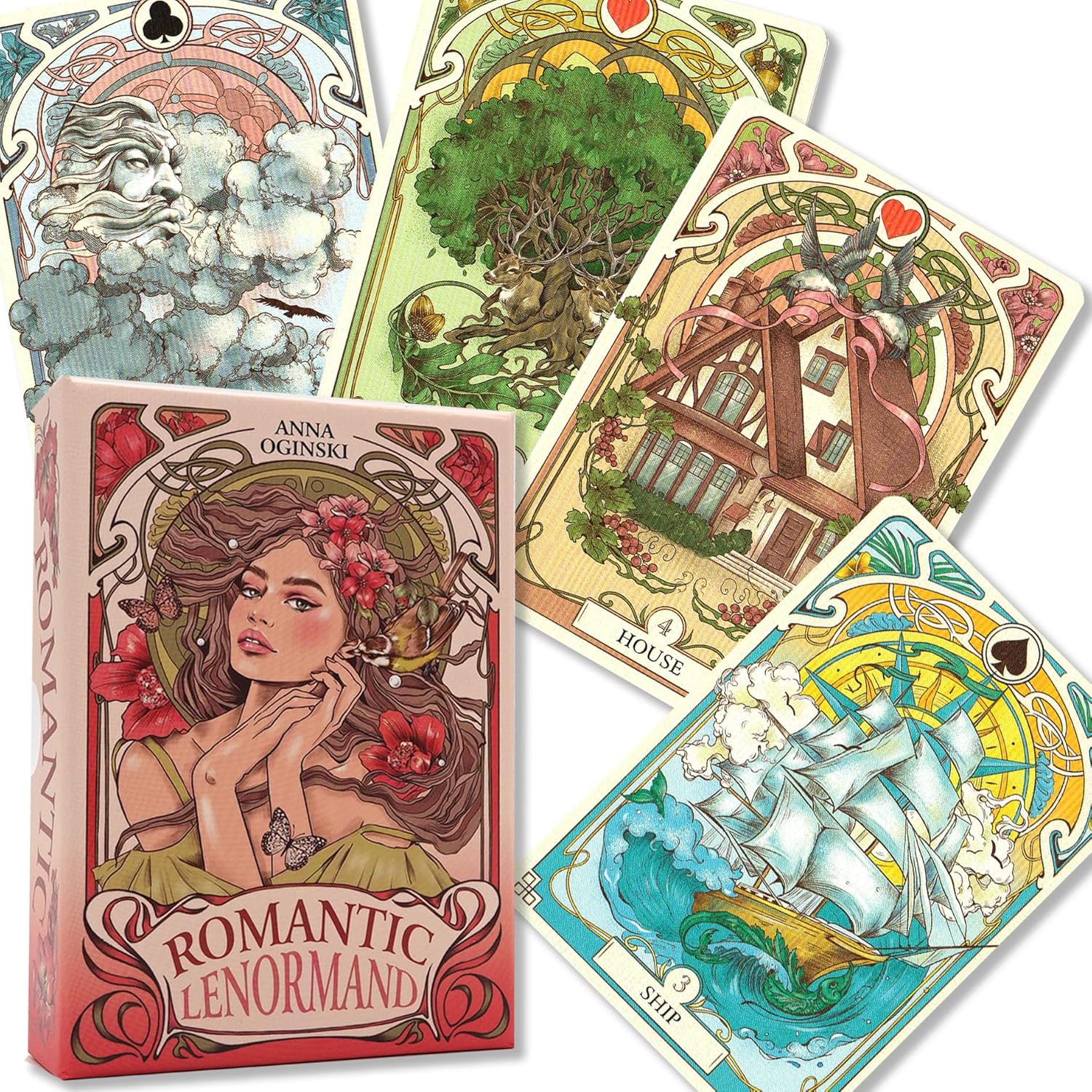 Amazon.co.jp: ロマンティック ルノルマン オラクル Romantic Lenormand Oracle ルノルマンカード占い ...