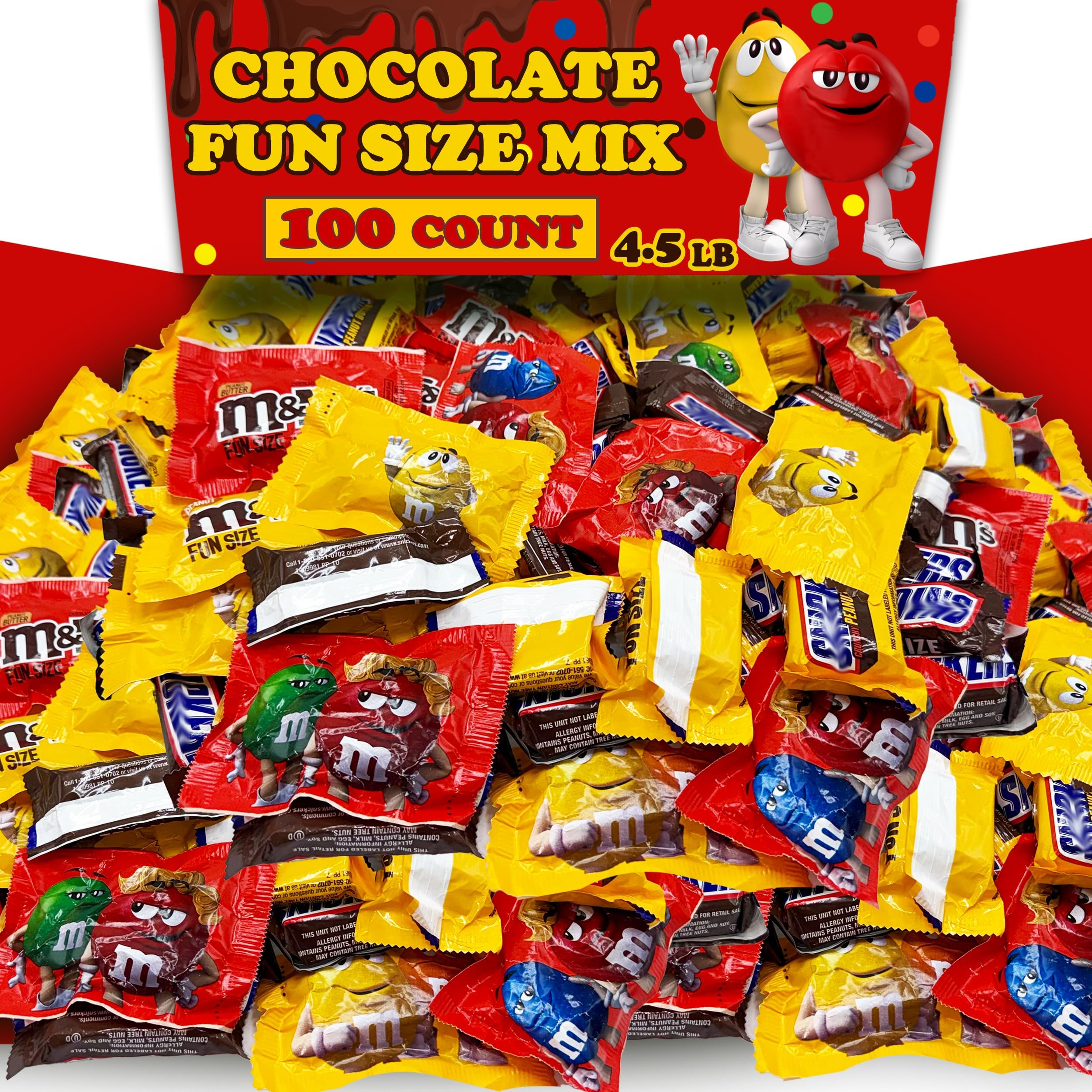 Amazon.com: Chocolate Candy Variety Pack - 2 LB Bulk Fun Size Mix ...