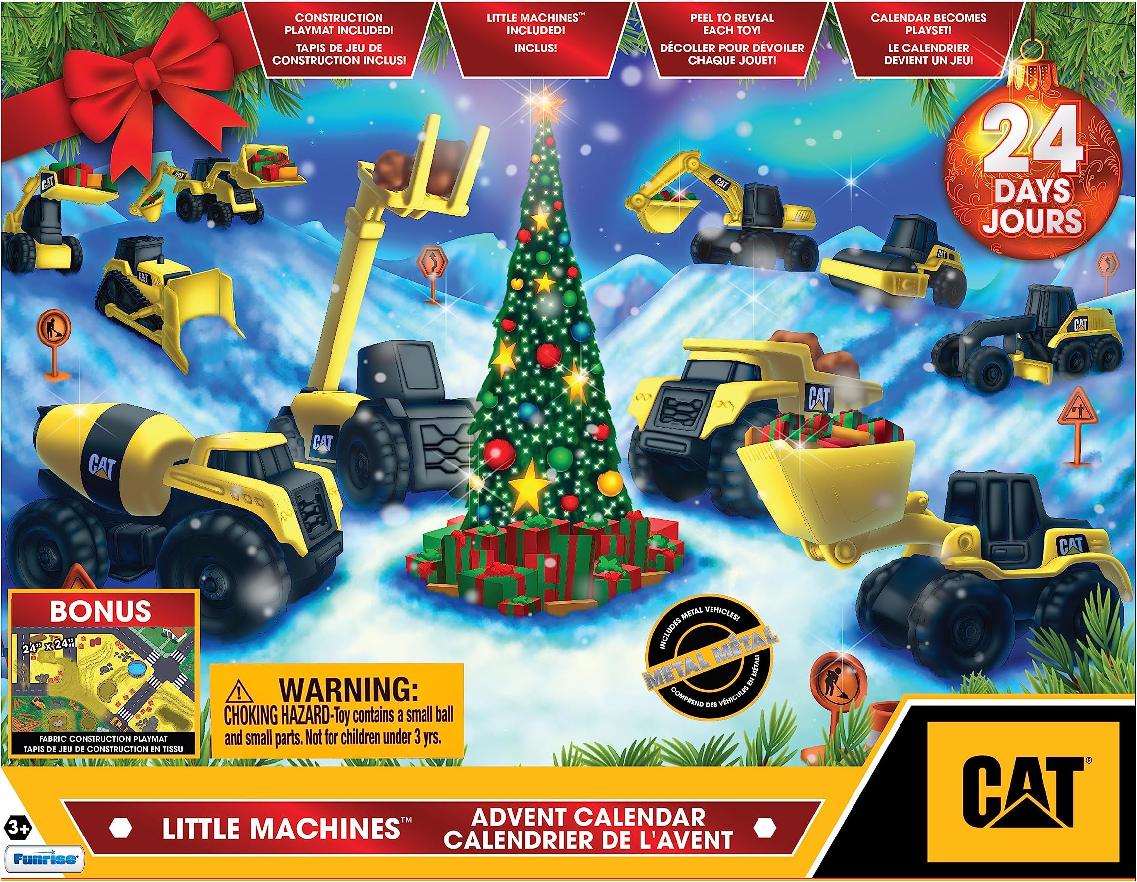 Amazon.com: CAT Construction Toys CAT Little Machines Advent Calendar ...