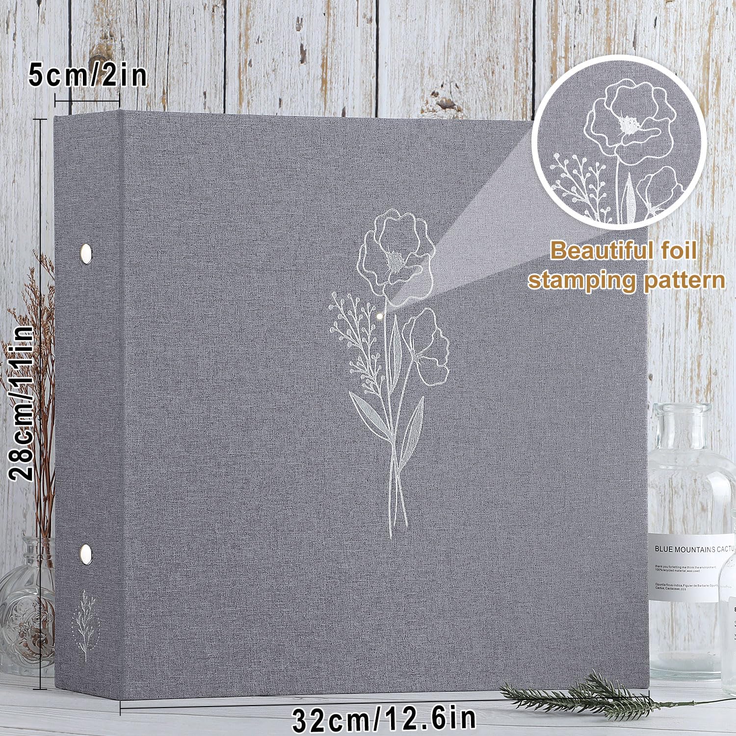 Linen Scrapbook Mublalbum 8.5x11 Inch Scrapbook Photo Album - 40 ...