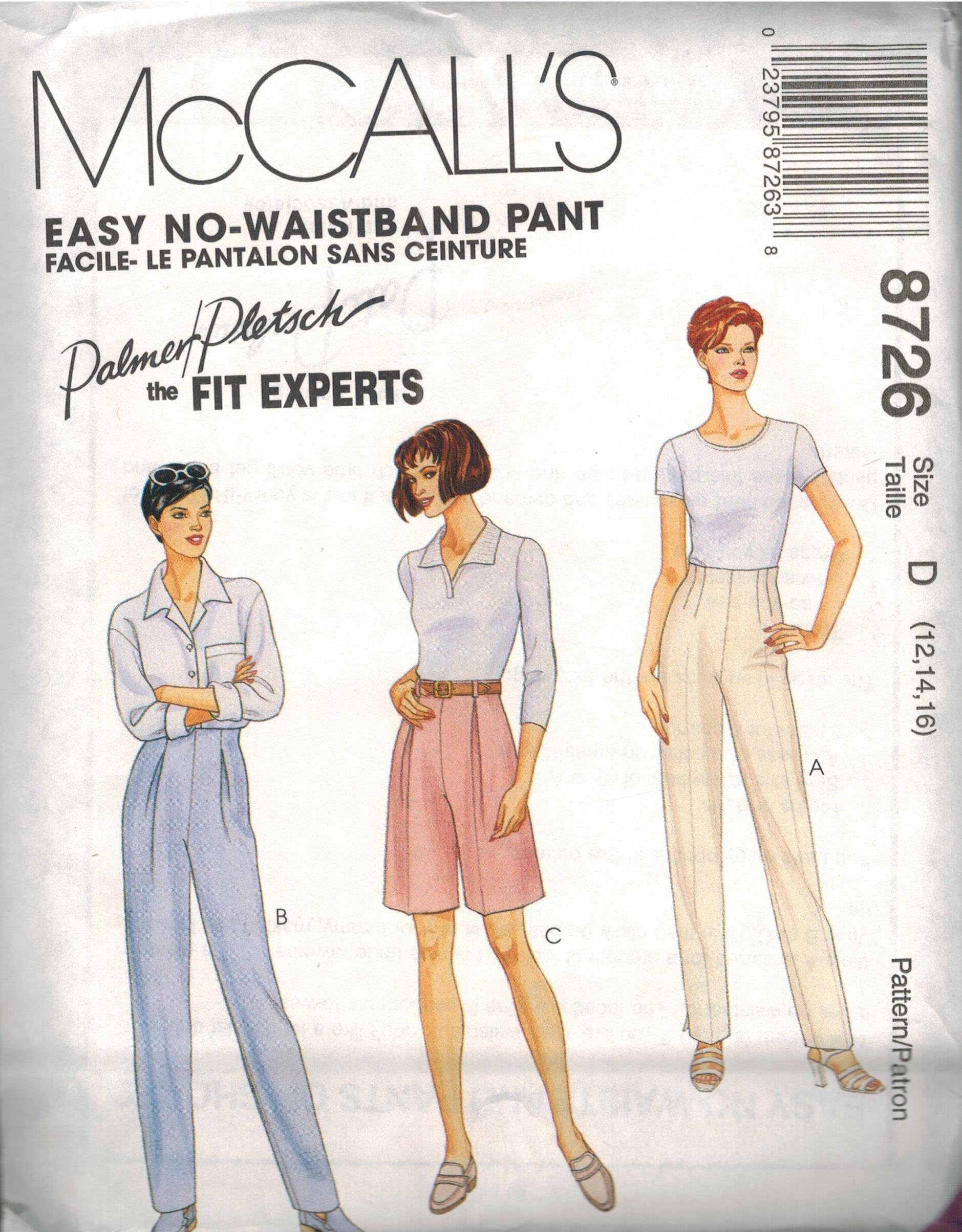 Amazon.com: Mccall's Pants Pattern 8473. Misses Sizes 10;12;14 : Arts ...