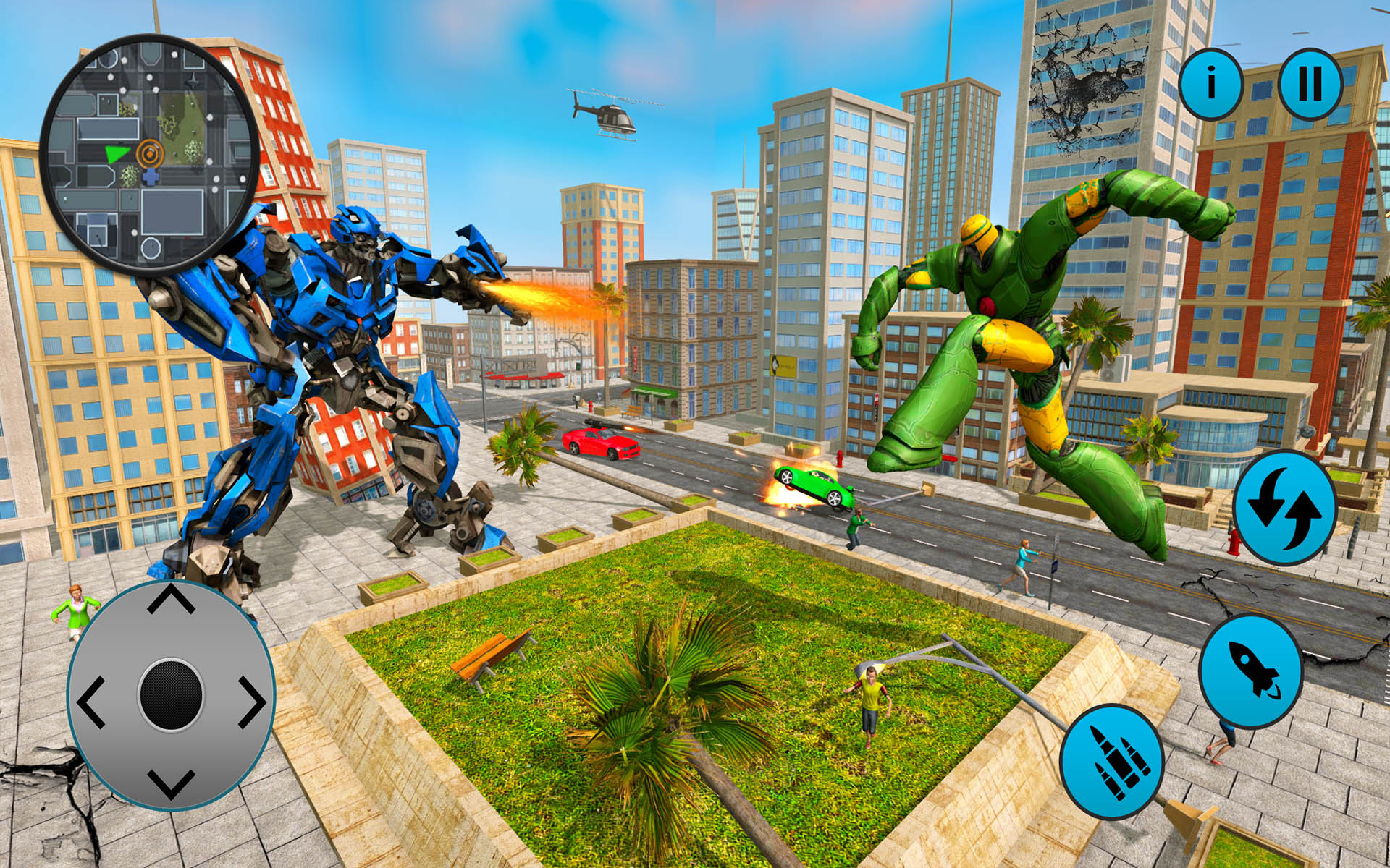 Rhino Robot City Rescue Game - App on Amazon Appstore