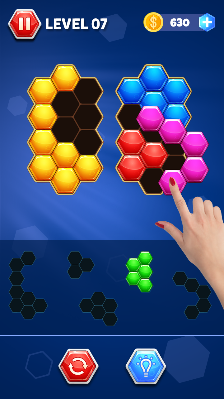 Hexa Block! Puzzle Games - Block Master Magic Jigsaw Puzzle Block Mania ...