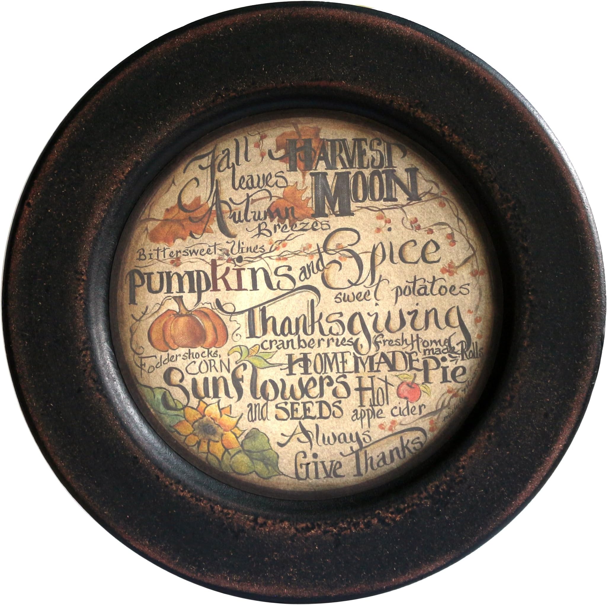 Amazon.com: CVHOMEDECO. Snowman and Little Bird Decorative Plate ...