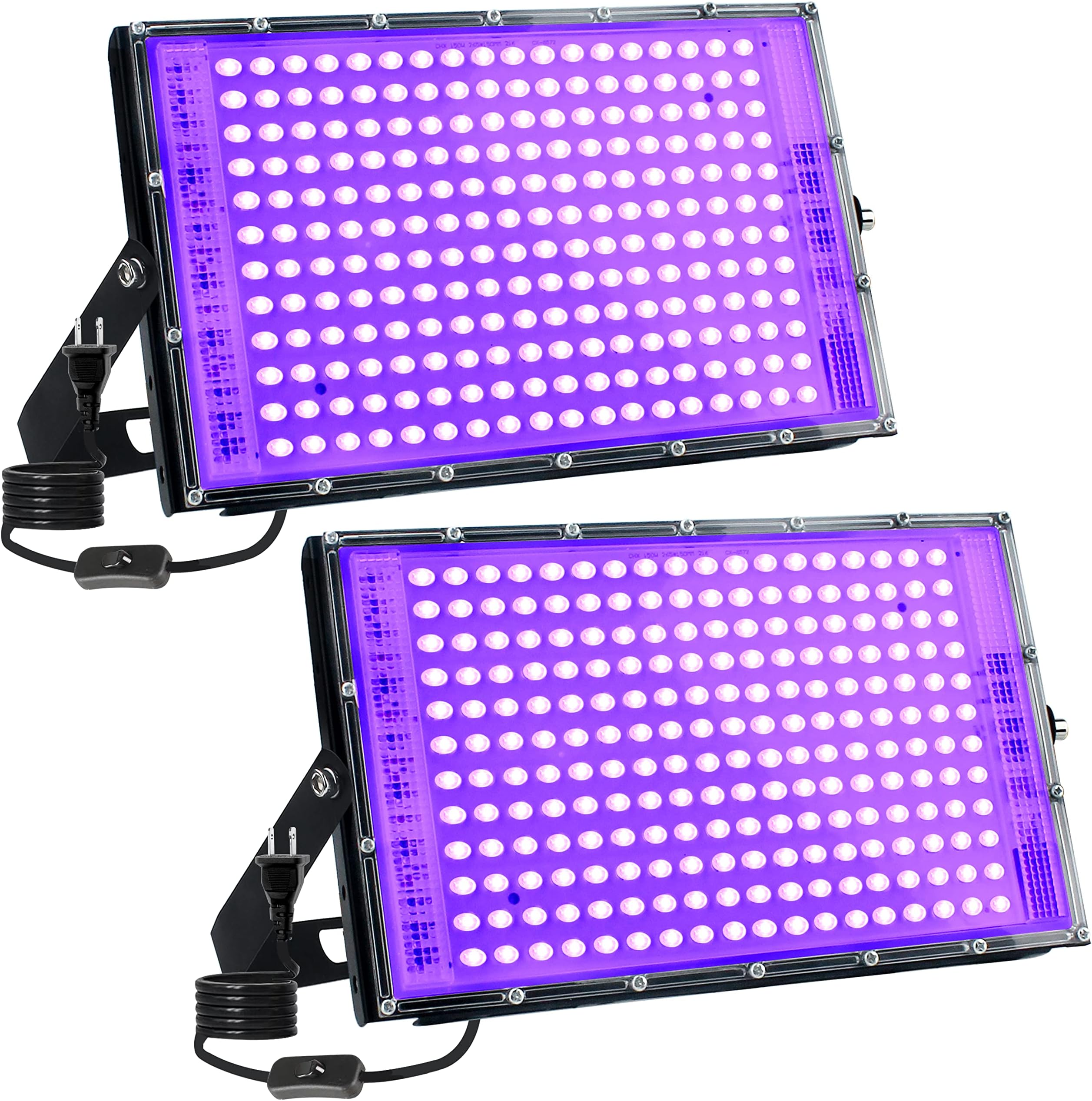 100W LED UV Black Light, RGB Flood Light 2 in 1, Blacklight for Glow ...