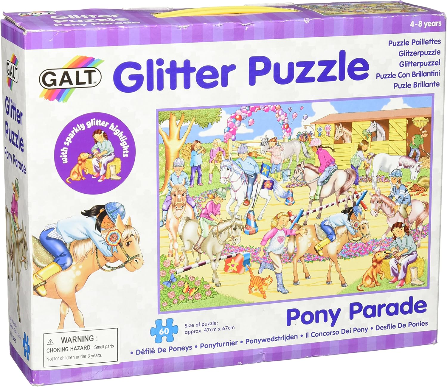 Galt Toys Pony Parade Glitter Puzzle : Amazon.co.uk: Outlet