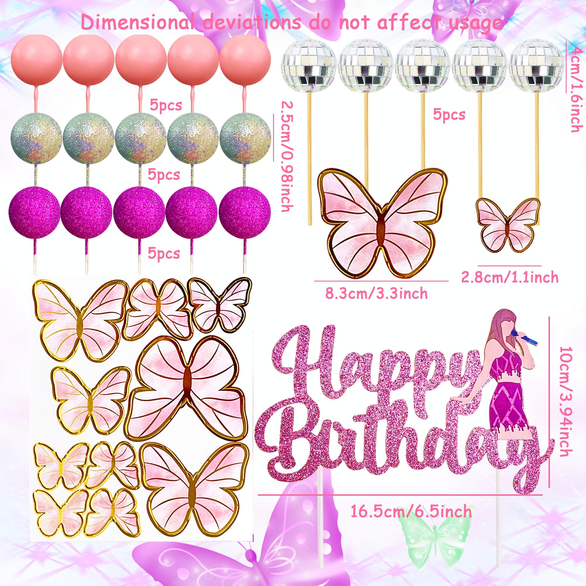 Snapklik.com : Singer Birthday Cake Decoration Party Decorations ...