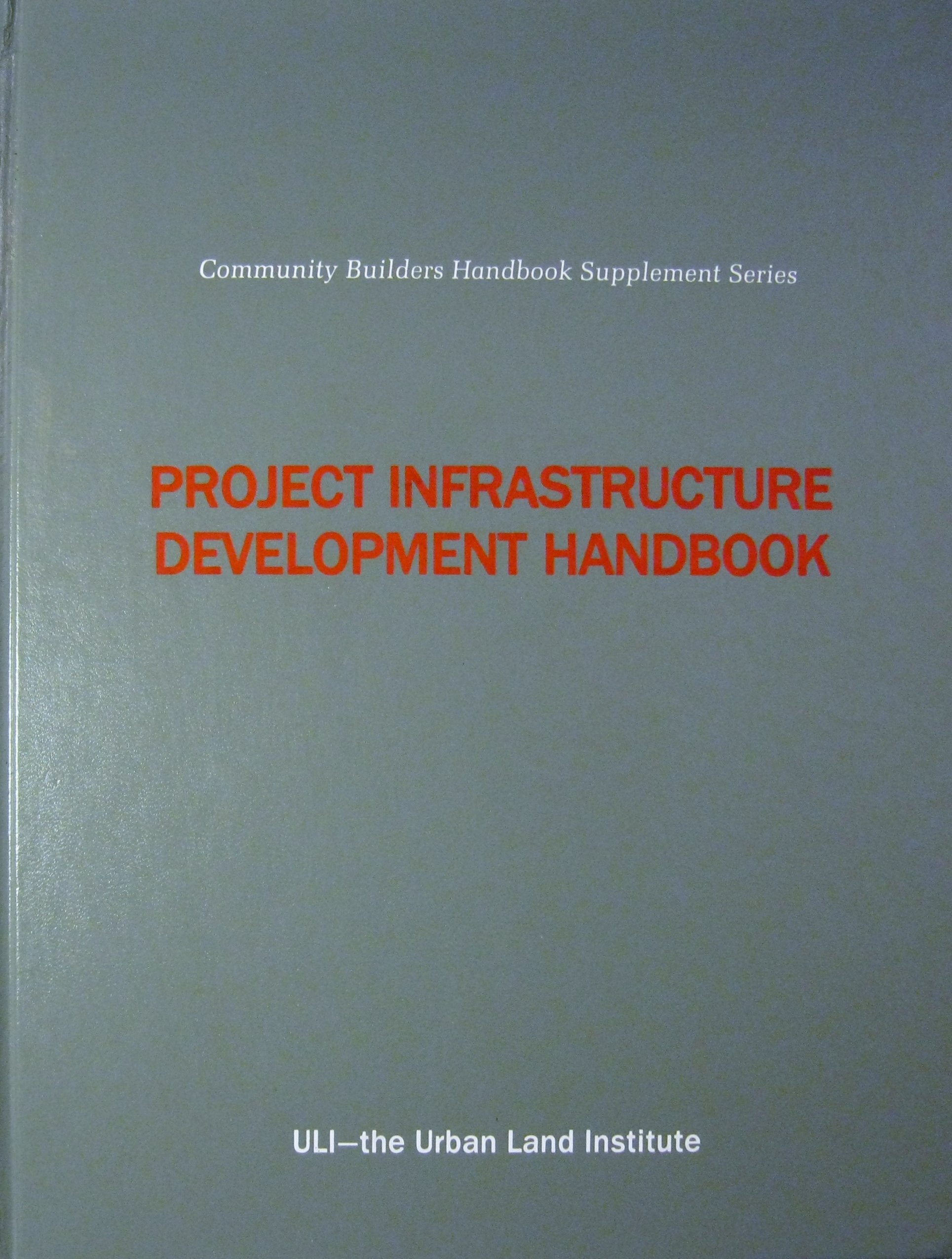Project Infrastructure Development Handbook (Community Builders ...