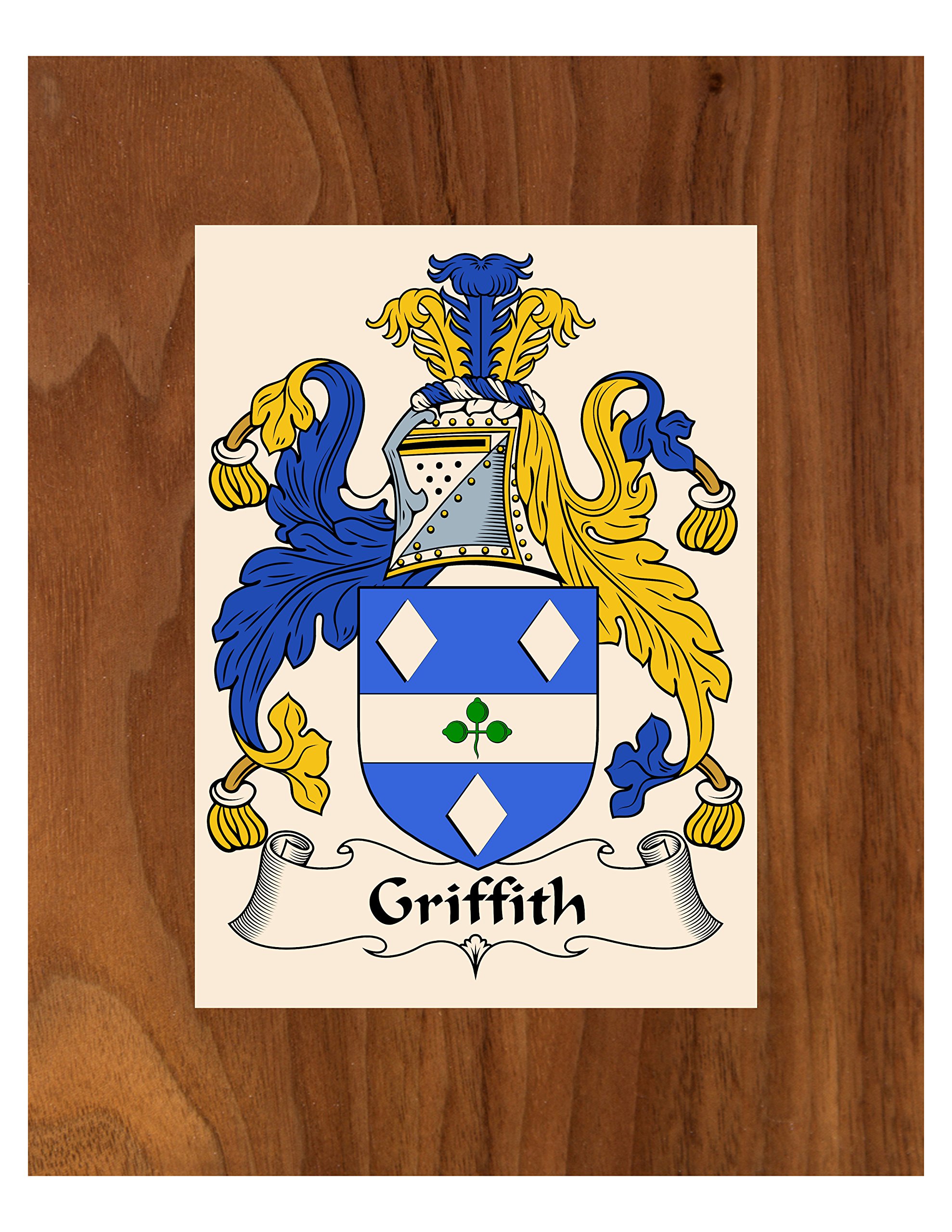 Amazon.com : Griffith Coat of Arms/Griffith Family Crest 8X10 Photo ...