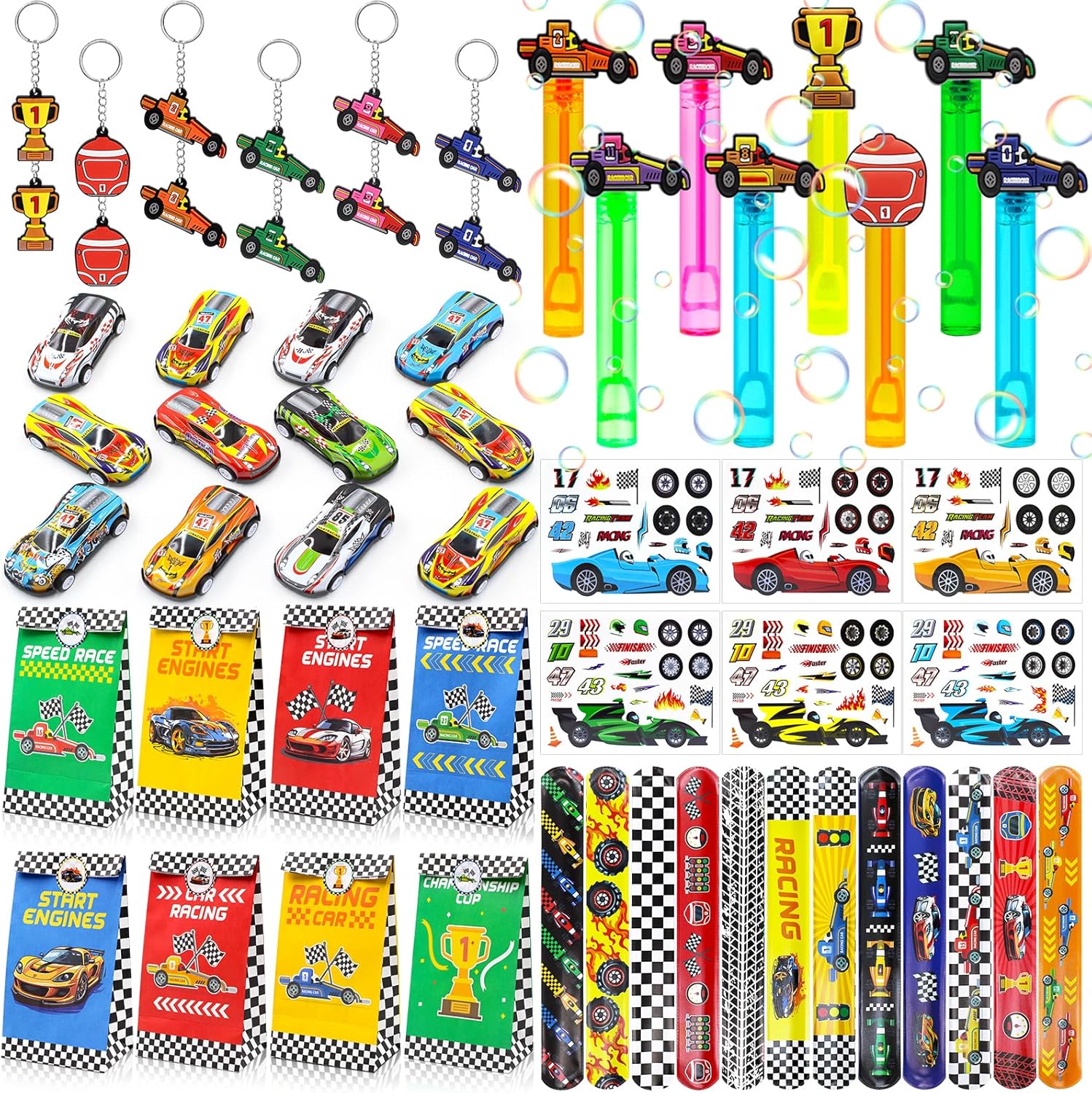 Amazon.com: Race Car Party Favors Birthday Party Supplies-Racing Car ...