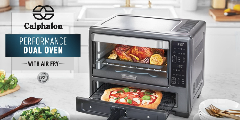 Watch Calphalon Performance Dual Oven with Air Fry, Dark Stainless on ...