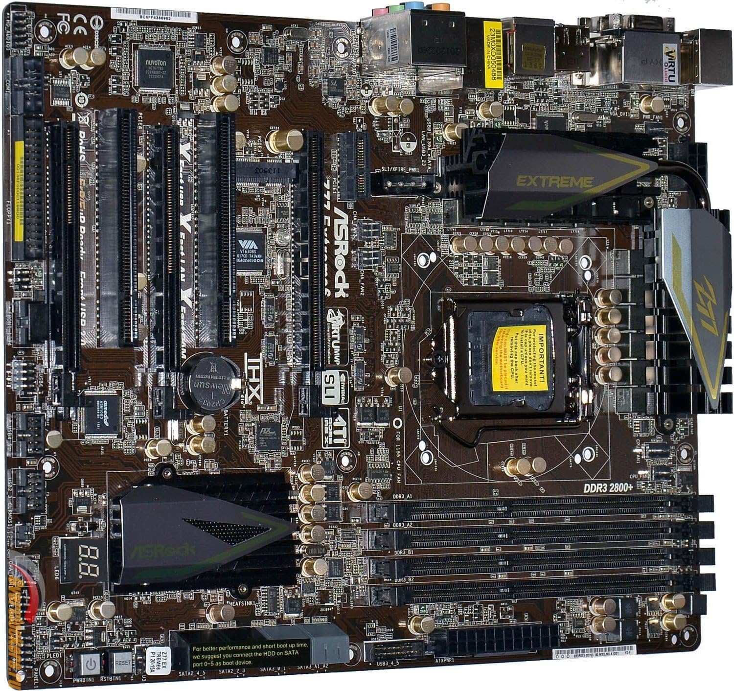 Amazon.com: ASRock Z77 EXTREME6 LGA1155/ DDR3/ SATA3&USB3.0/ Quad ...