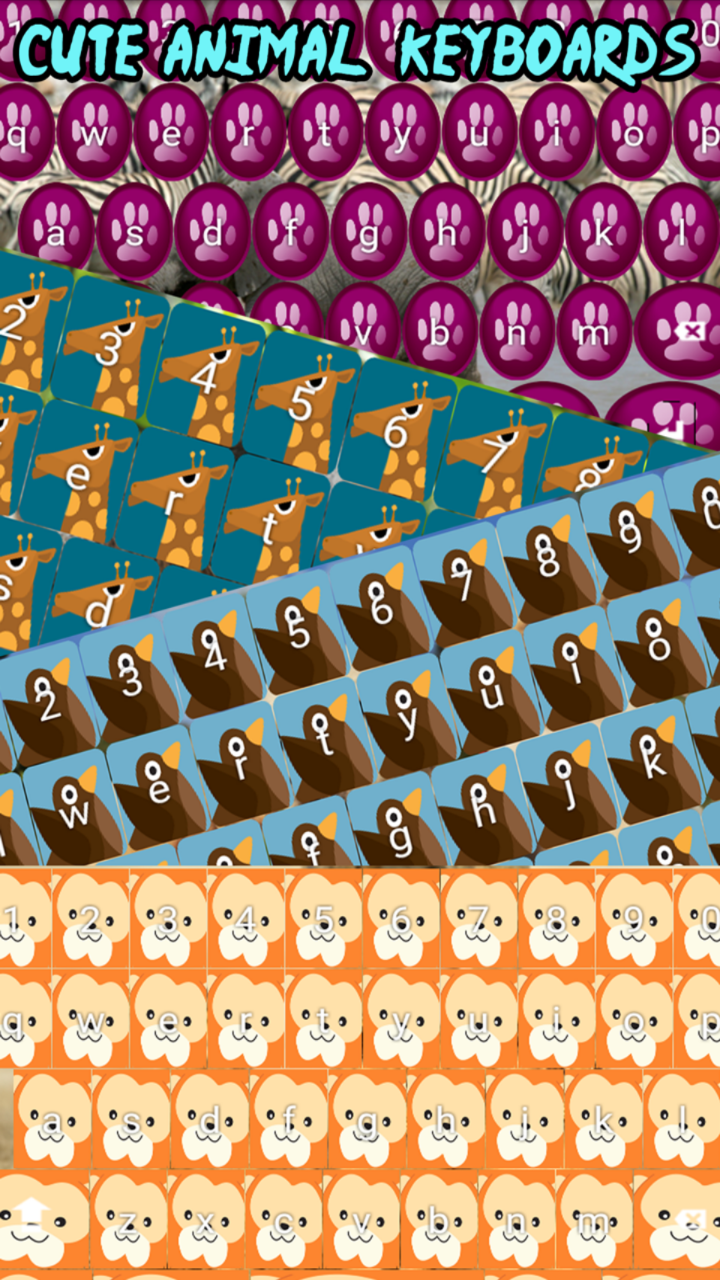 Cute Animal Keyboards - App on Amazon Appstore