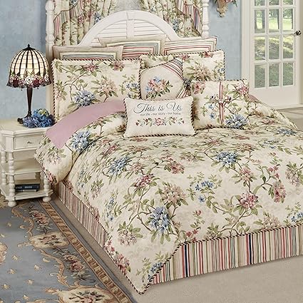 Amazon.com: Chatsworth Cottage Country Polyester Jacquard Woven Bedding ...