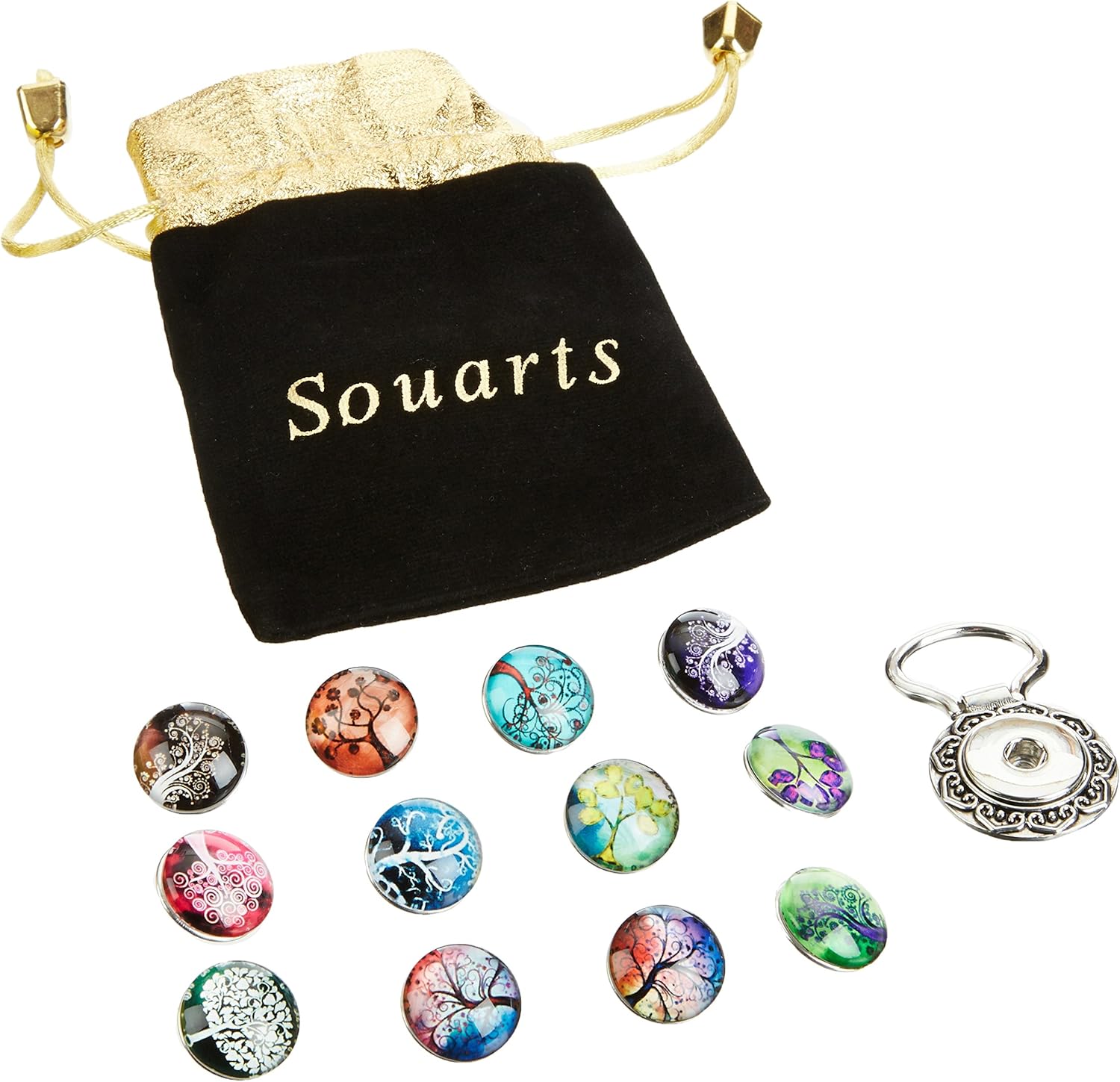 Amazon.com: Souarts 12Pcs Interchangeable Holding Snaps Buttons, Fixing ...