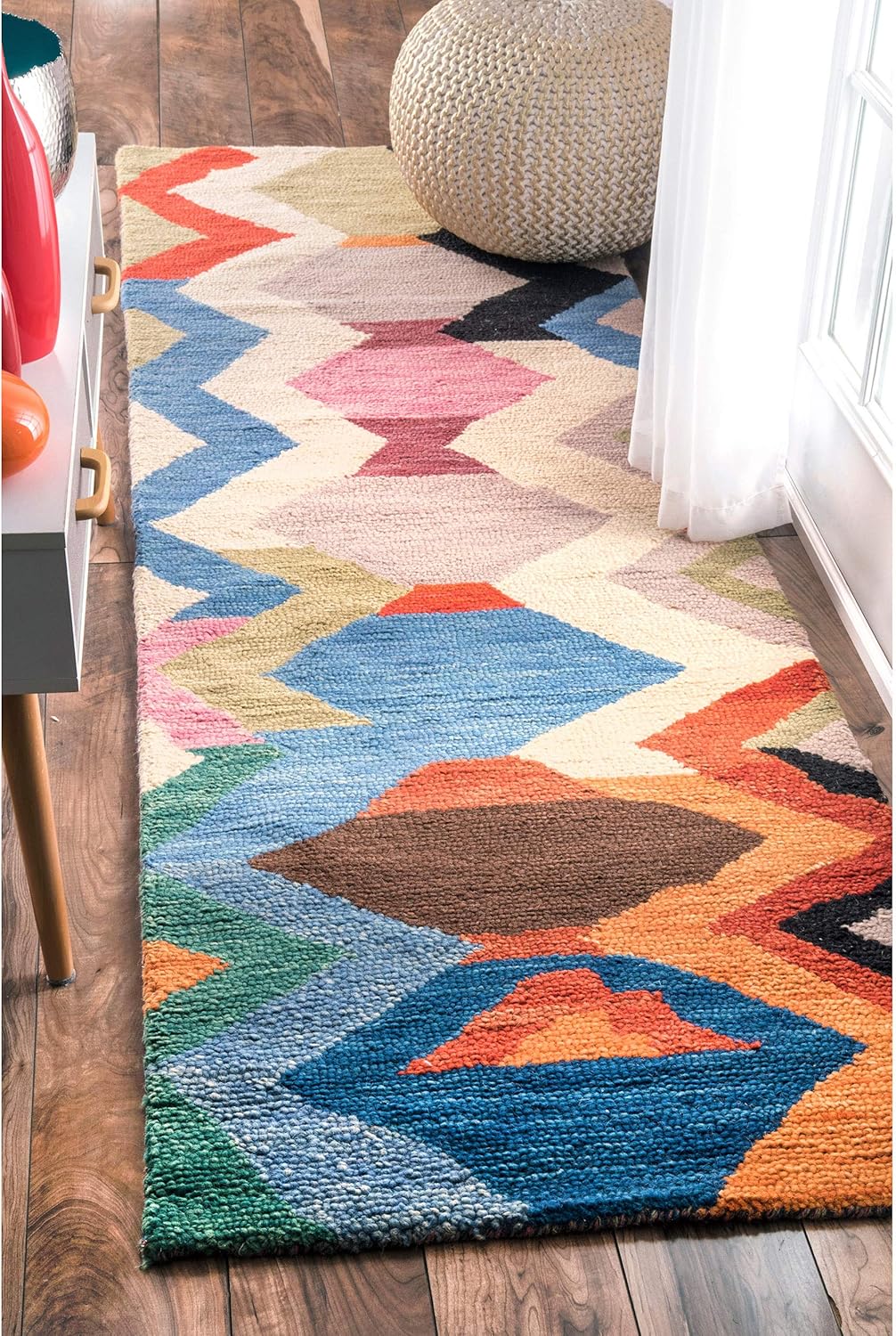 Amazon.com: nuLOOM Aguirre Hand Tufted Wool Runner Rug, 2' 6" x 10 ...