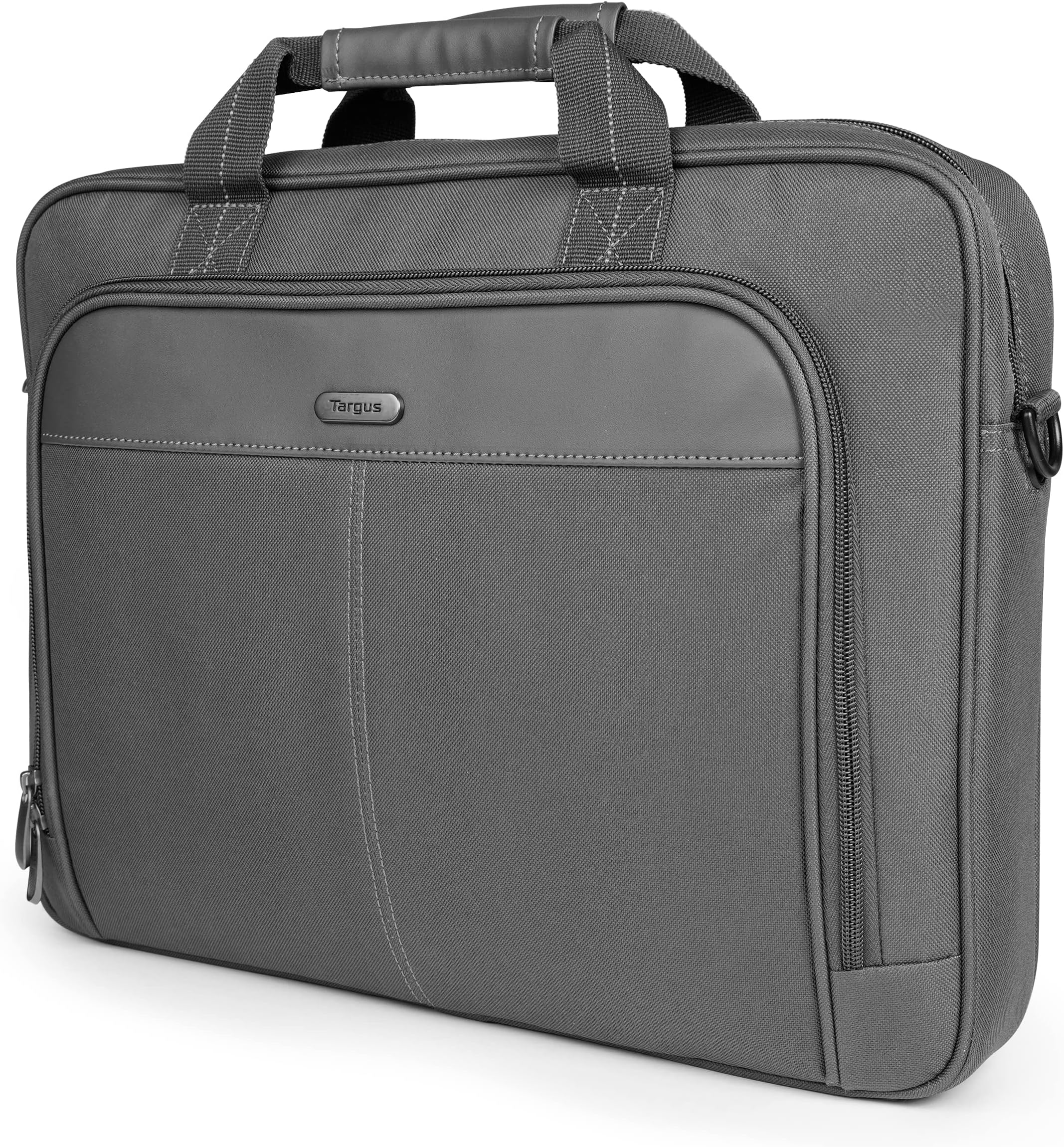 Targus Laptop Bag — Gray 15.6" Classic Slim Briefcase Messenger Bag ...
