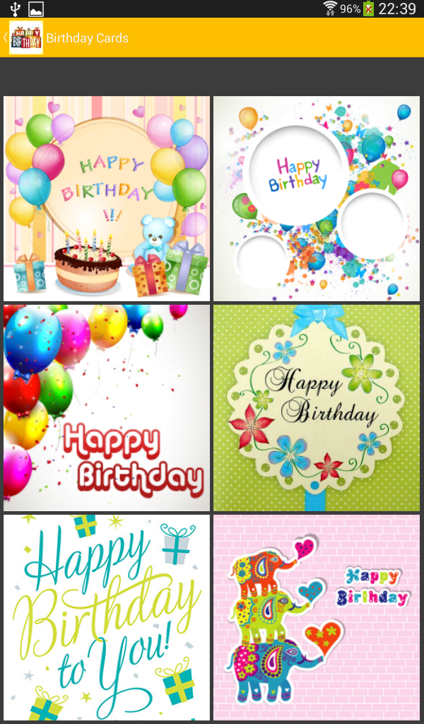 Birthday Cards / Wishes - App on Amazon Appstore