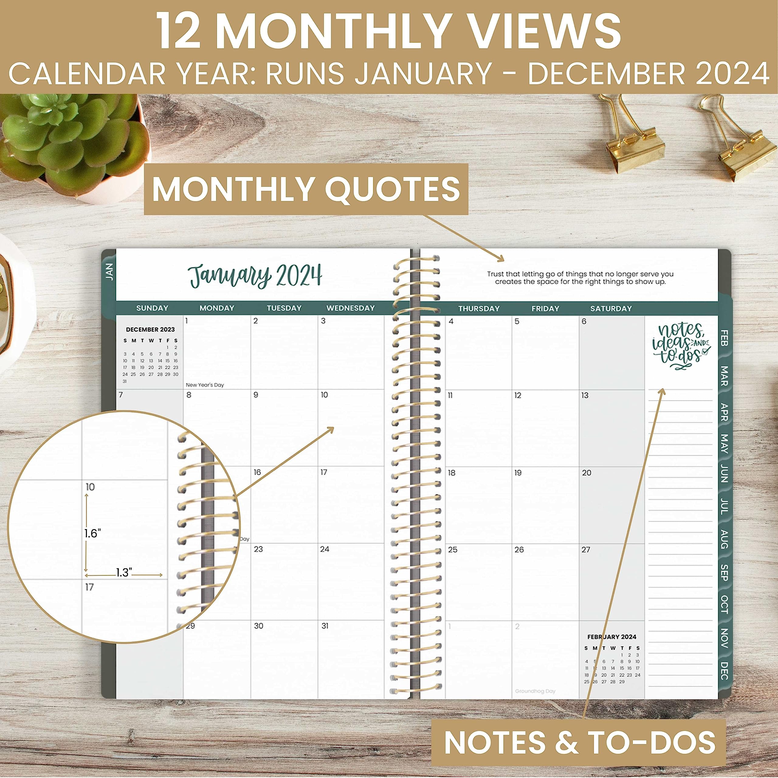 Snapklik.com : Bloom Daily Planners 2024 Calendar Year Day Planner ...