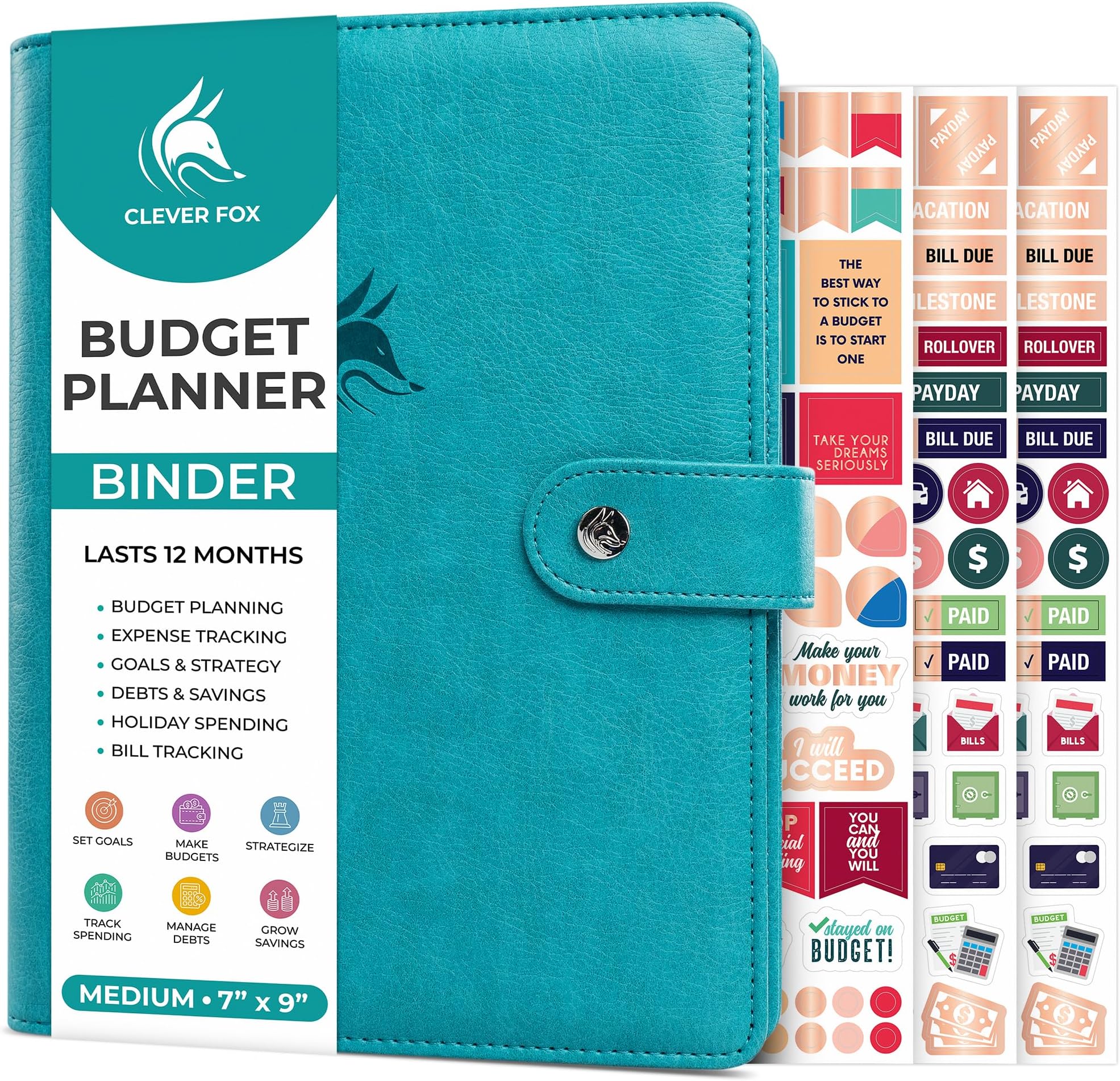 Amazon.com : Clever Fox Budget Planner Binder – Monthly Financial ...