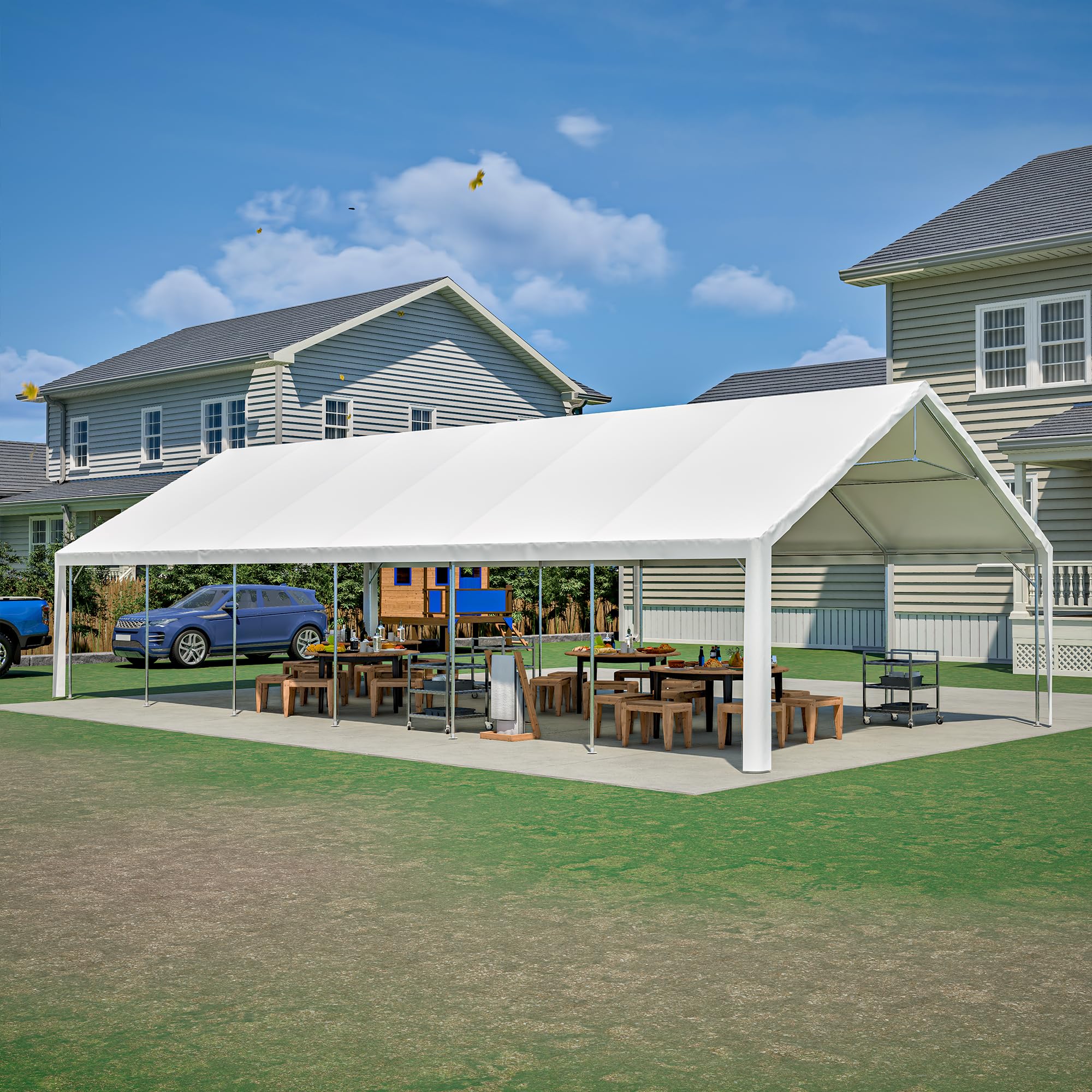 20x40ft Outdoor Heavy Duty Party Tent, Carport Wedding Event Shelter ...