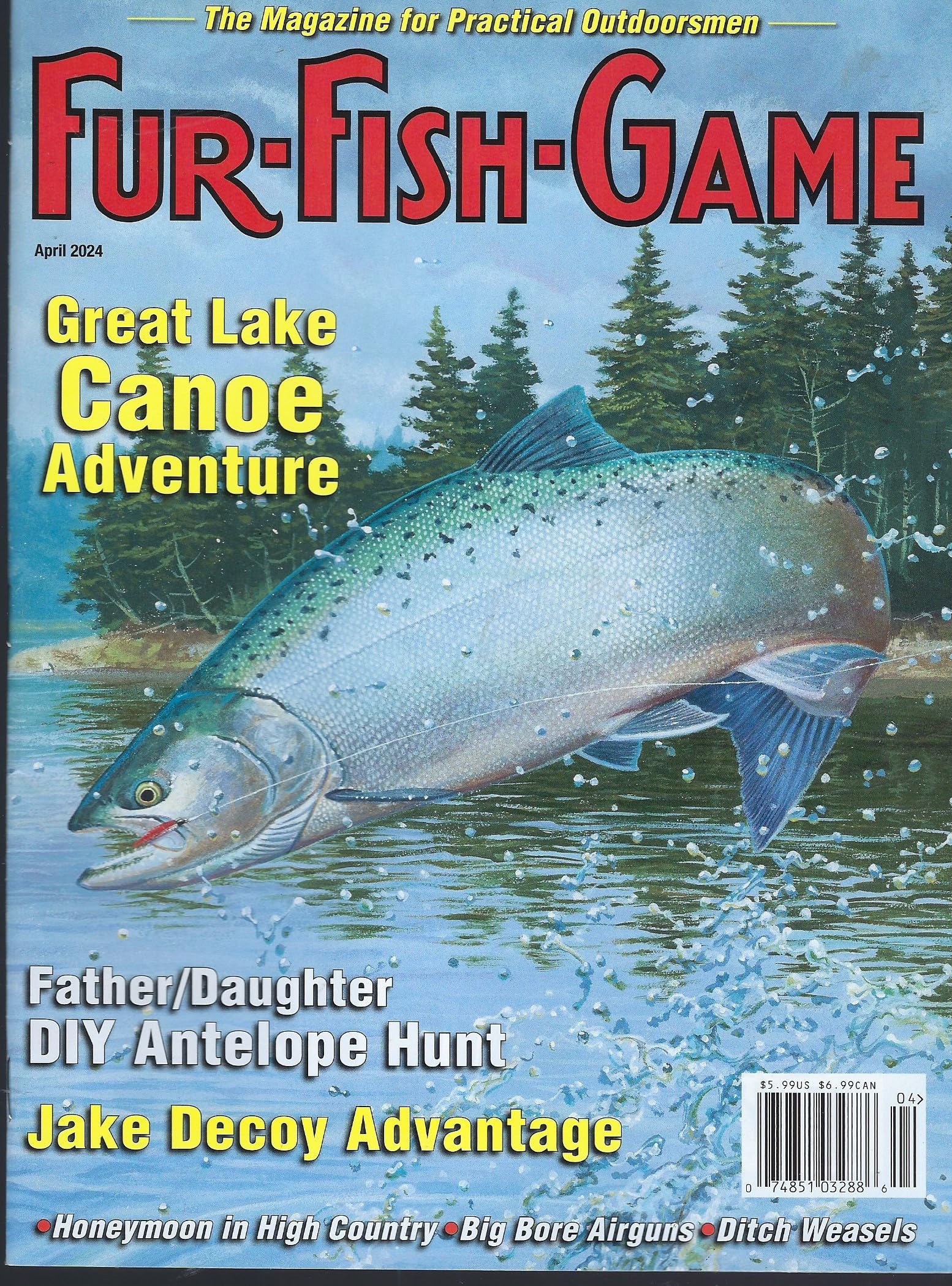 For Practical Outdoorsman Fur Fish Game Magazine April 2024: Amazon.com ...