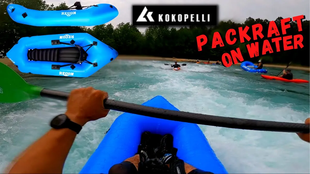 Watch Kokopelli Packraft Self Bailing Kayak Whitewater Demo Test on ...