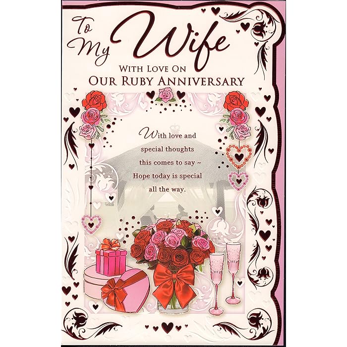 Buy Wife 40th Anniversary Card To My Wife With Love On Our Ruby buy-wife-40th-anniversary-card-to-my-wife-with-love-on-our-ruby
