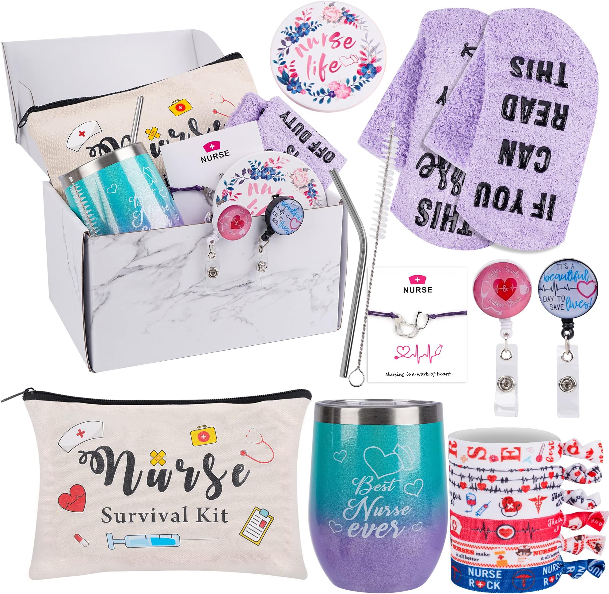 Amazon.com | Yinder Nurse Gifts for Women Purple Nurse Week ...