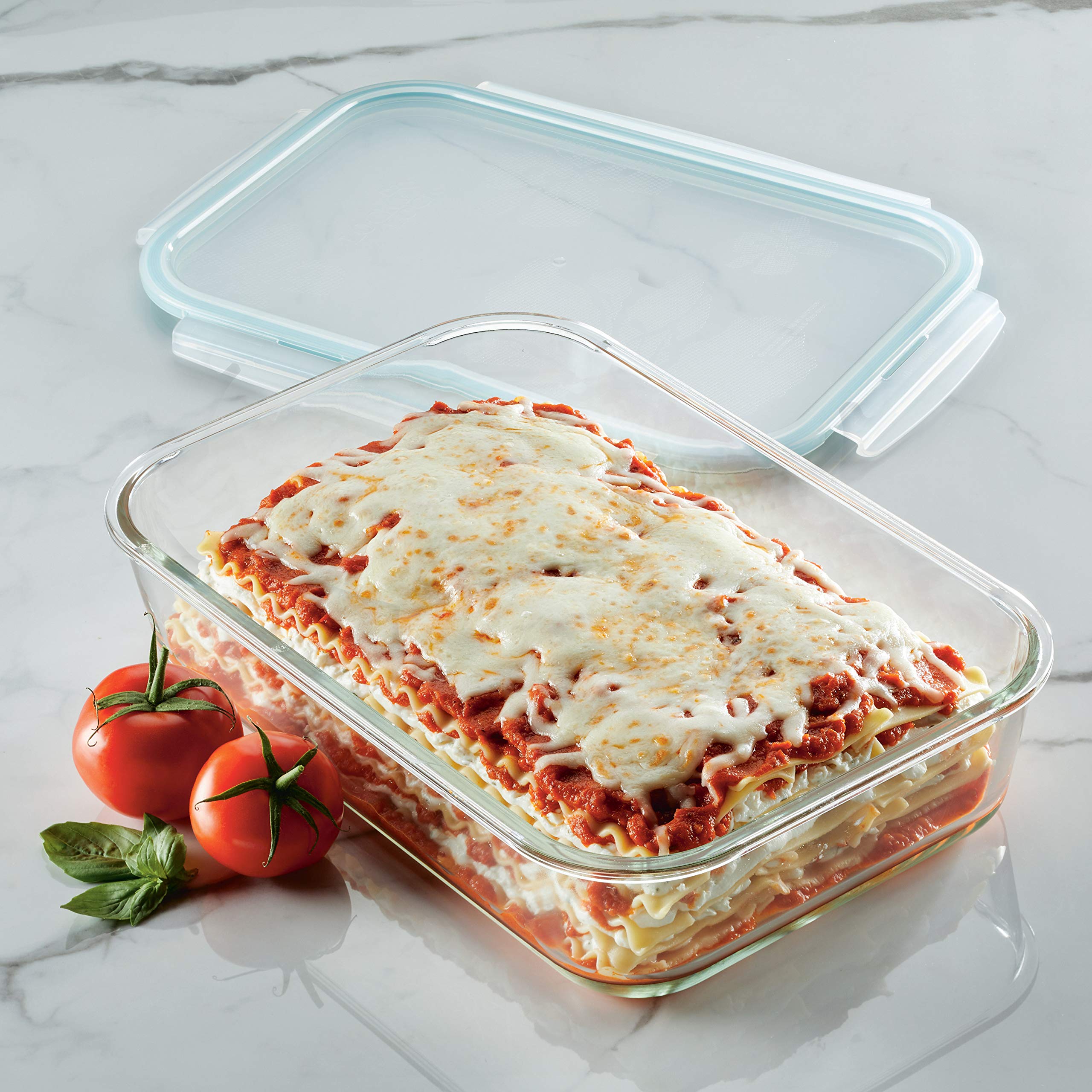 LocknLock Purely Better Glass Rectangular Baker/Food Storage Container ...