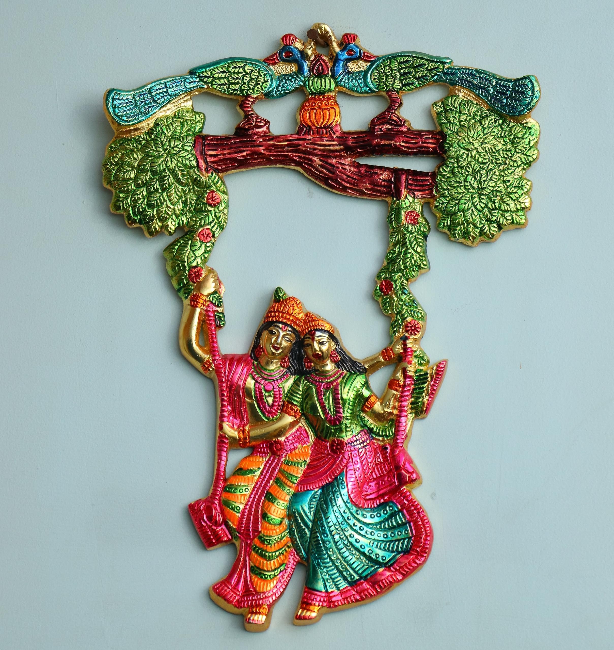 Buy Shubhkart Nitya Decorative Wall Hanging Radha Krishna Tree Jhula ...