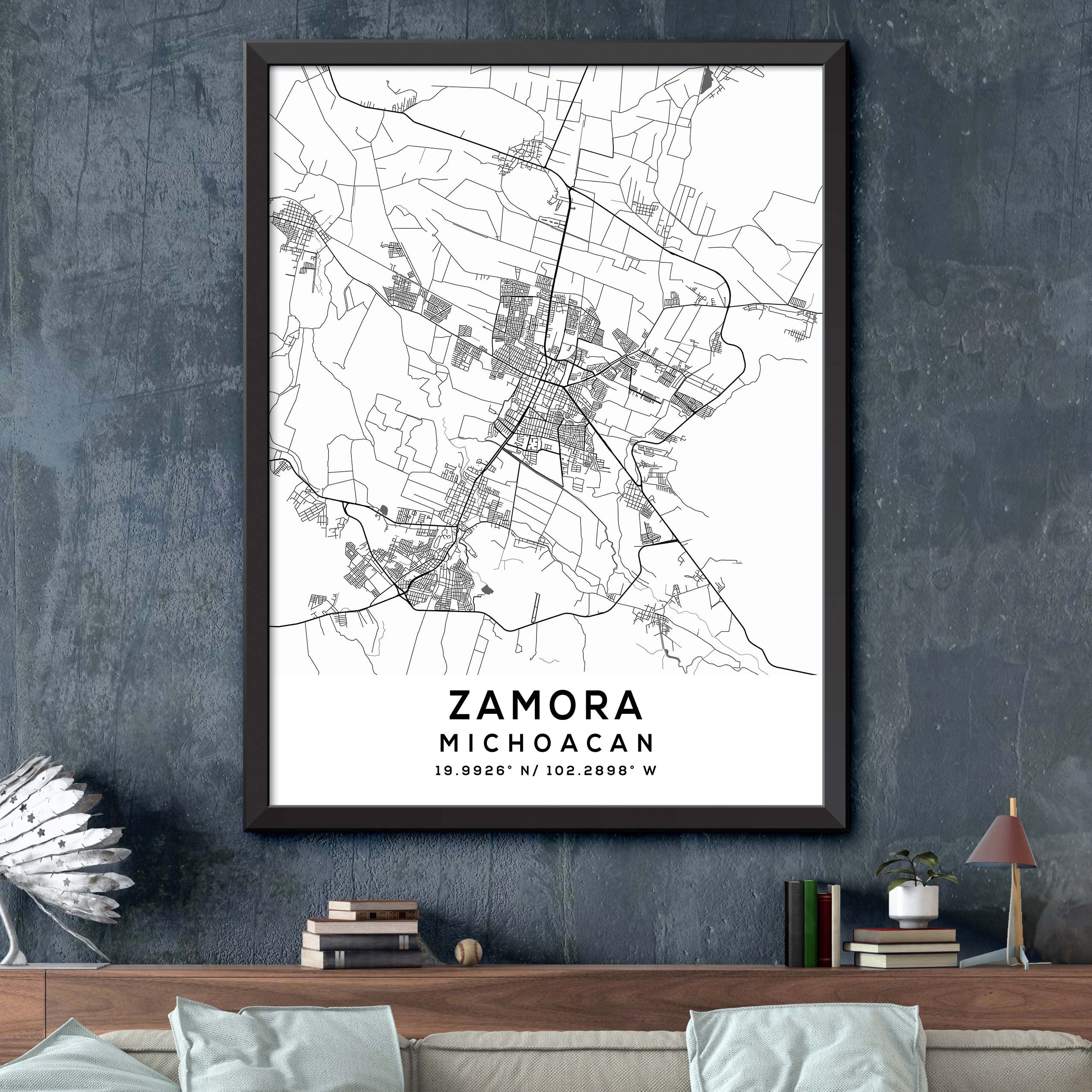 Zamora Michoacan Map Amazon.com: Map Of Zamora, Michoacan, Multiline