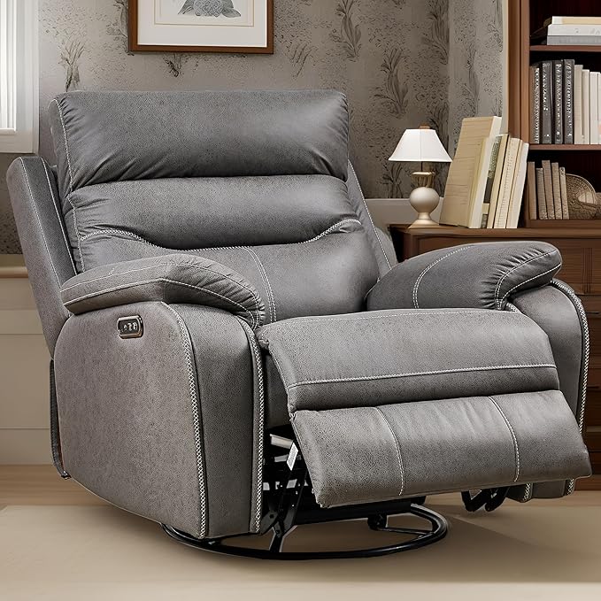 Amazon.com: PUG258Y Power Glider Recliner Rocking Chair: Swivel Rocker ...