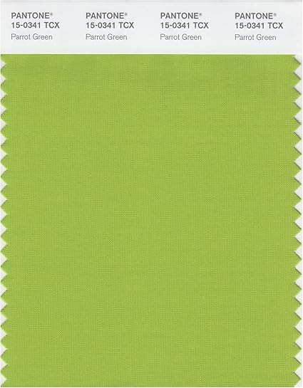 PANTONE Smart 15-0341X Color Swatch Card, Parrot Green - Wall Decor ...